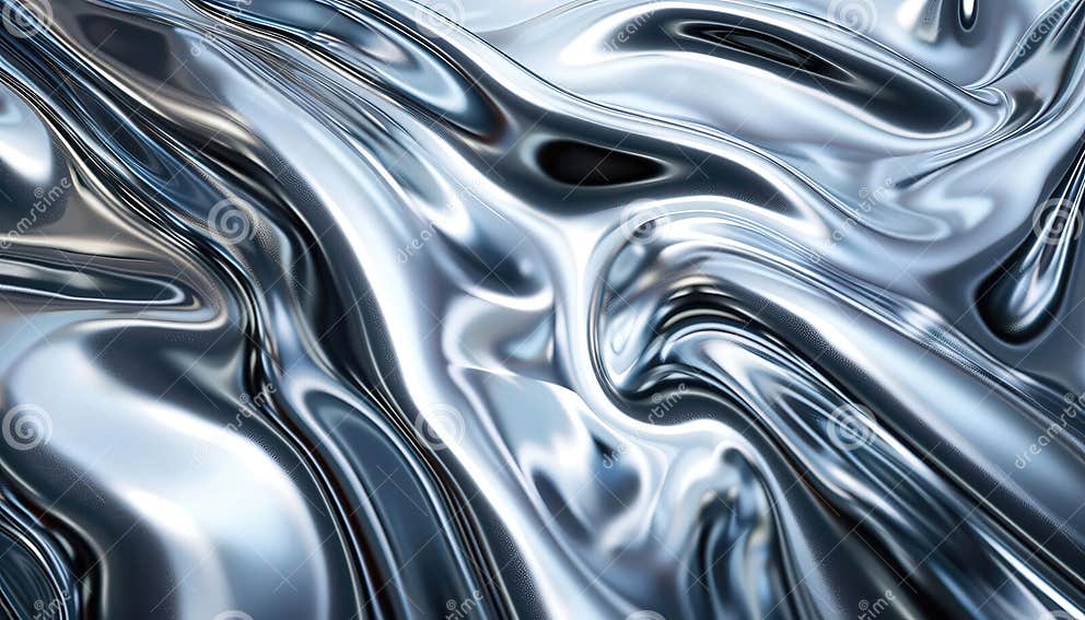 Photo of Smooth Glossy Metallic Texture with Reflective Surfaces Stock ...