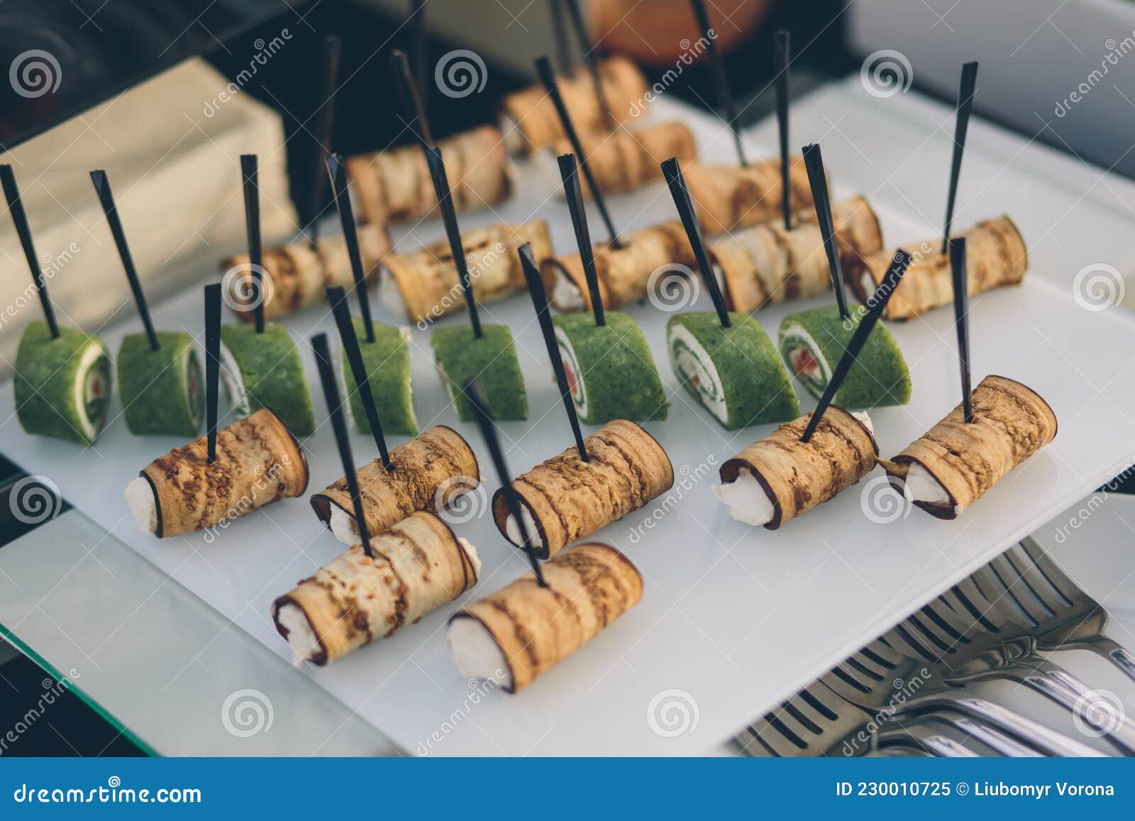 Photo of Snacks on a Buffet Banquet Table Cold Snack Dishes Stock Image ...