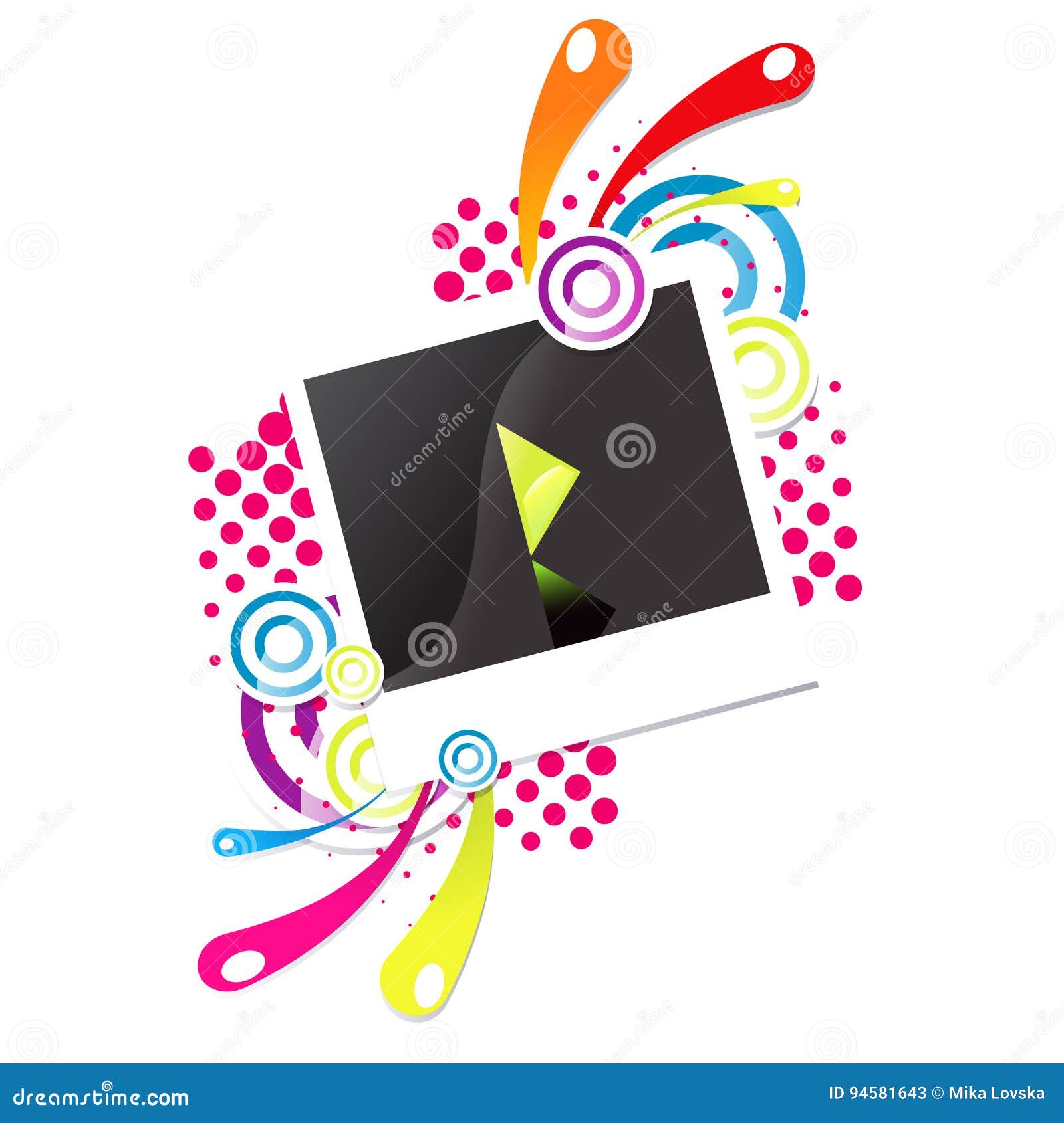 Photo Snapshot Frame Border Illustration Eps 10 Stock Illustration ...