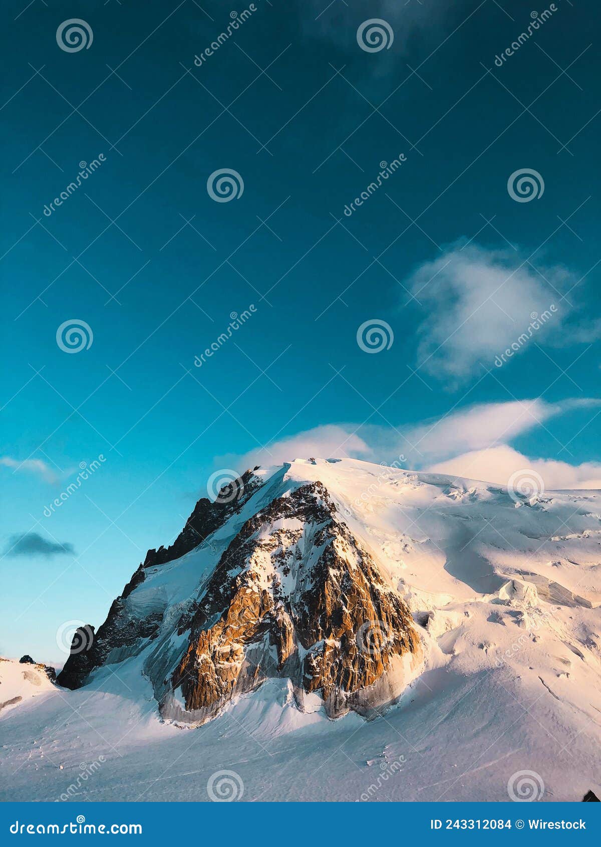 Photo of Snow-capped Mountain Peaks Stock Photo - Image of winter, view ...
