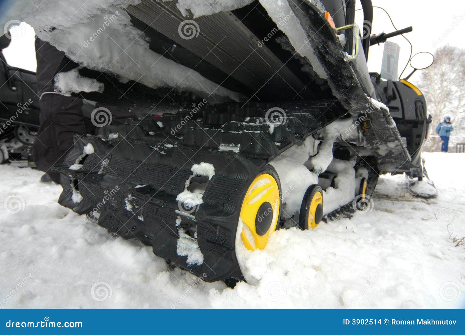 Photo - Snowmobile Caterpillars Stock Photo - Image of horizontal ...