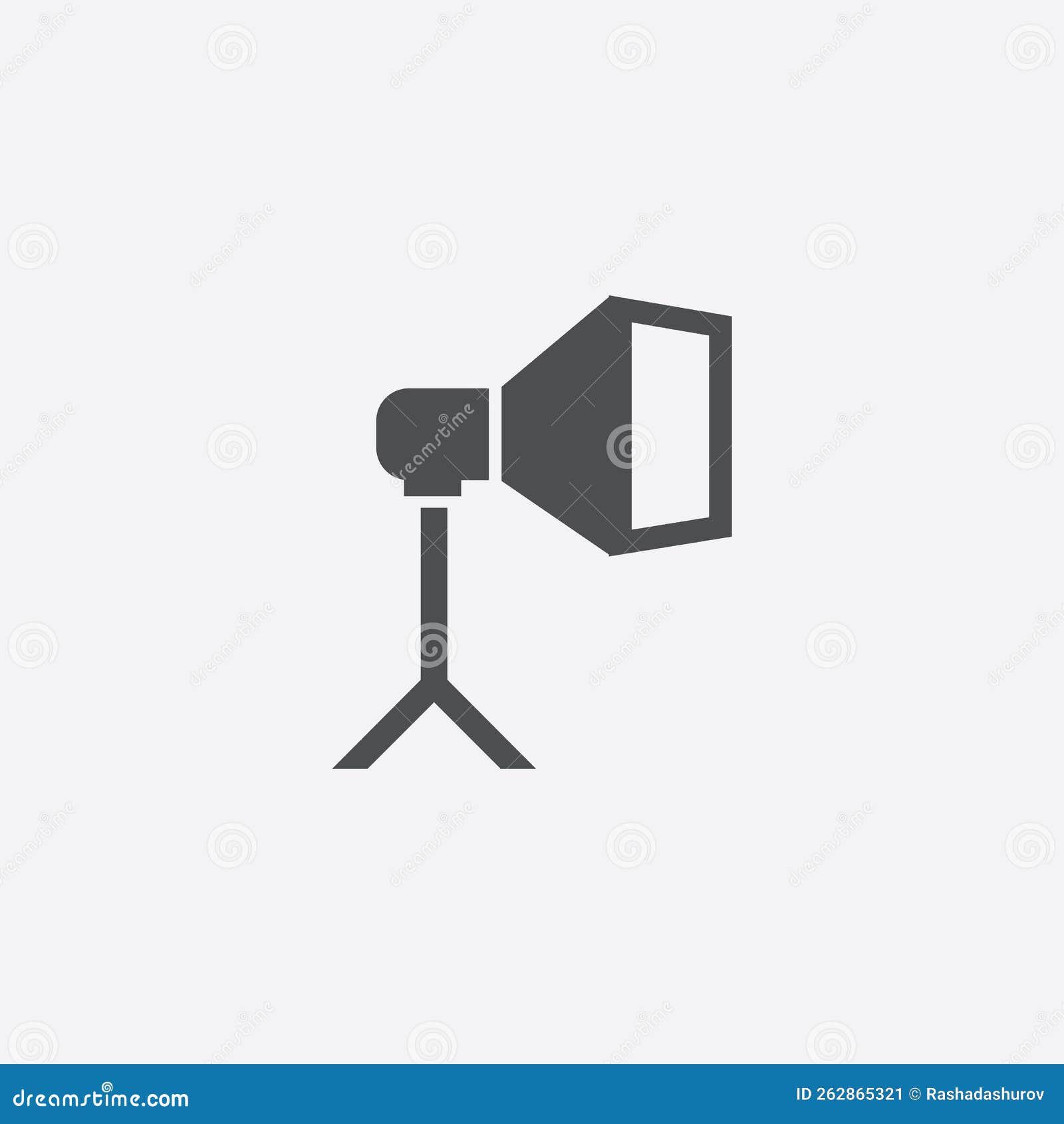 Photo softbox icon stock vector. Illustration of sign - 262865321