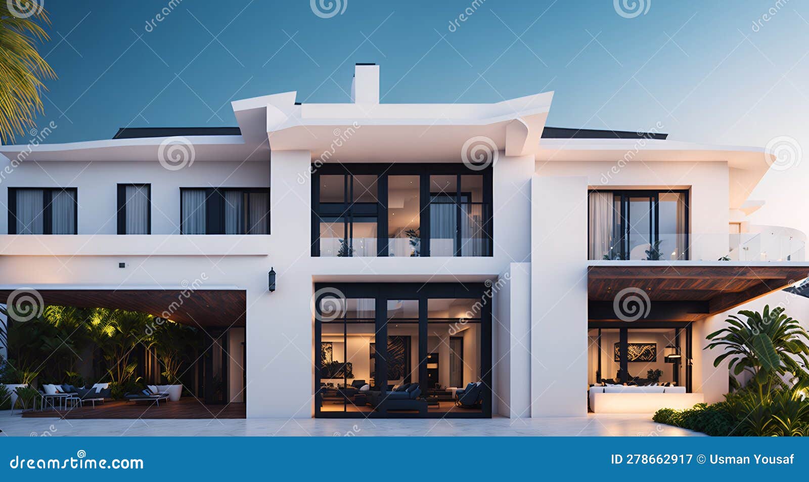 Ai Generated Spacious Two-story House with Ample Natural Lighting Stock ...