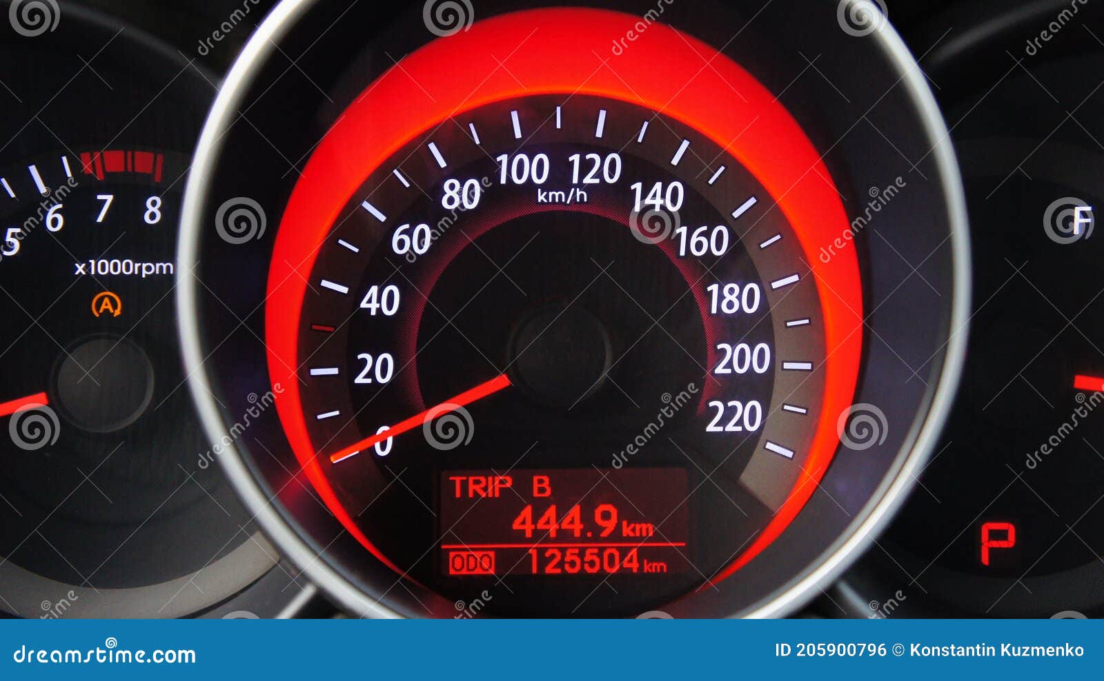 Photo of Speedometer Close-up, Car Dashboard, Interior in the Car Stock ...