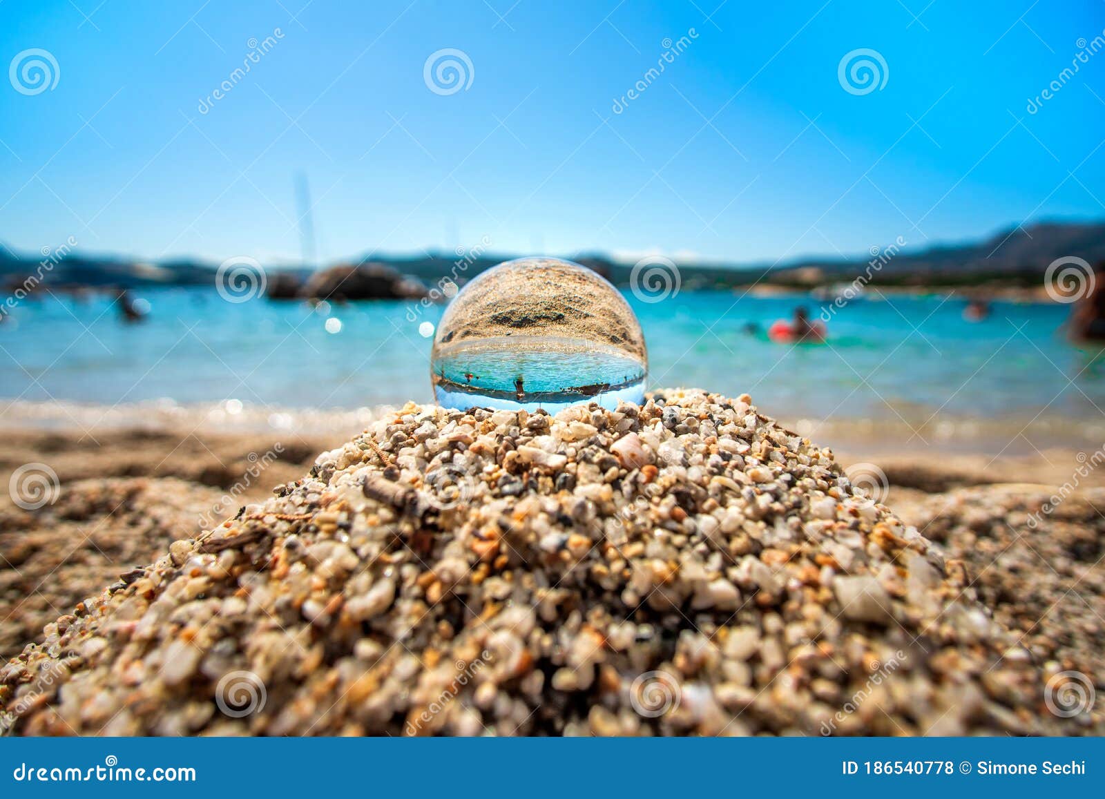 Photo Sphere on White Beach Stock Photo - Image of shore, seascape ...