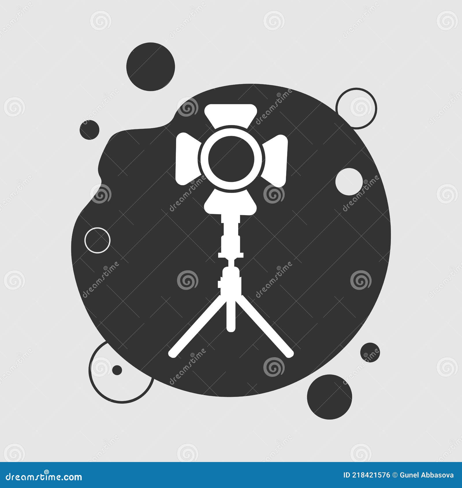 Photo Spotlight Simple Icon. Spotlight Icon Stock Vector - Illustration ...