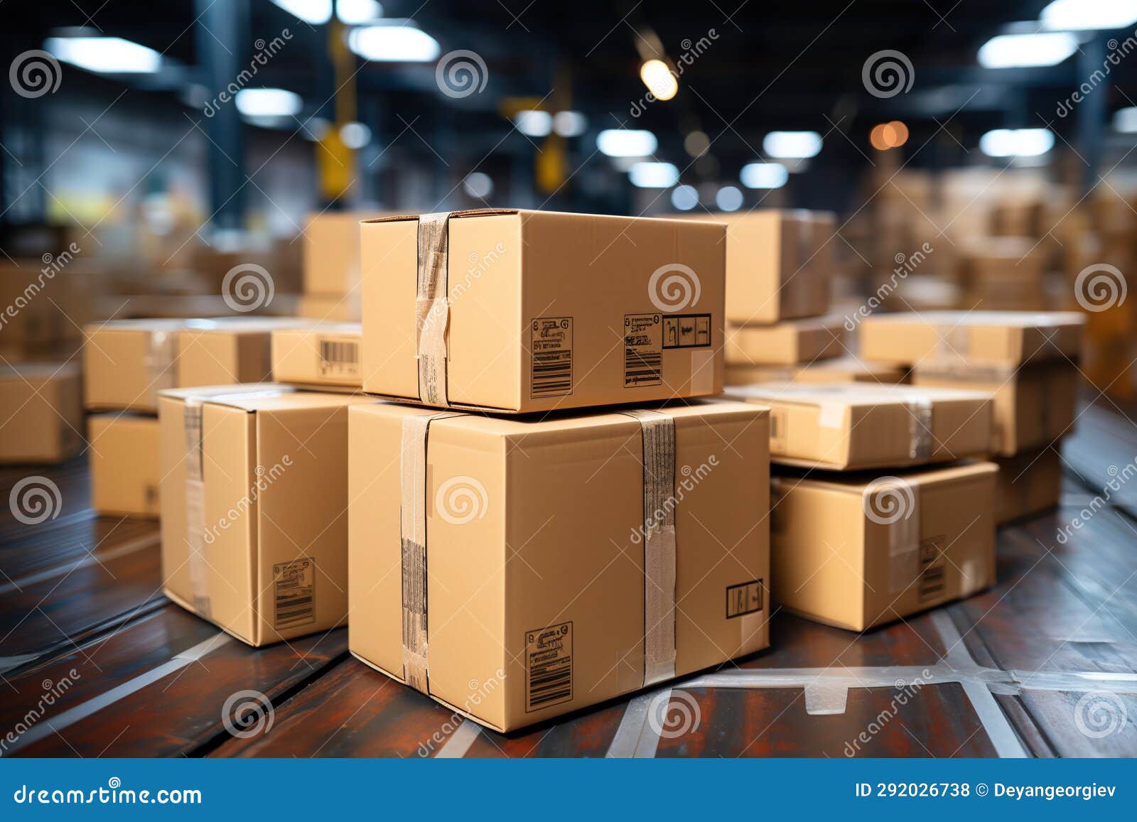 Photo of a Stack of Boxes Neatly Arranged on Top of Each Other Stock ...