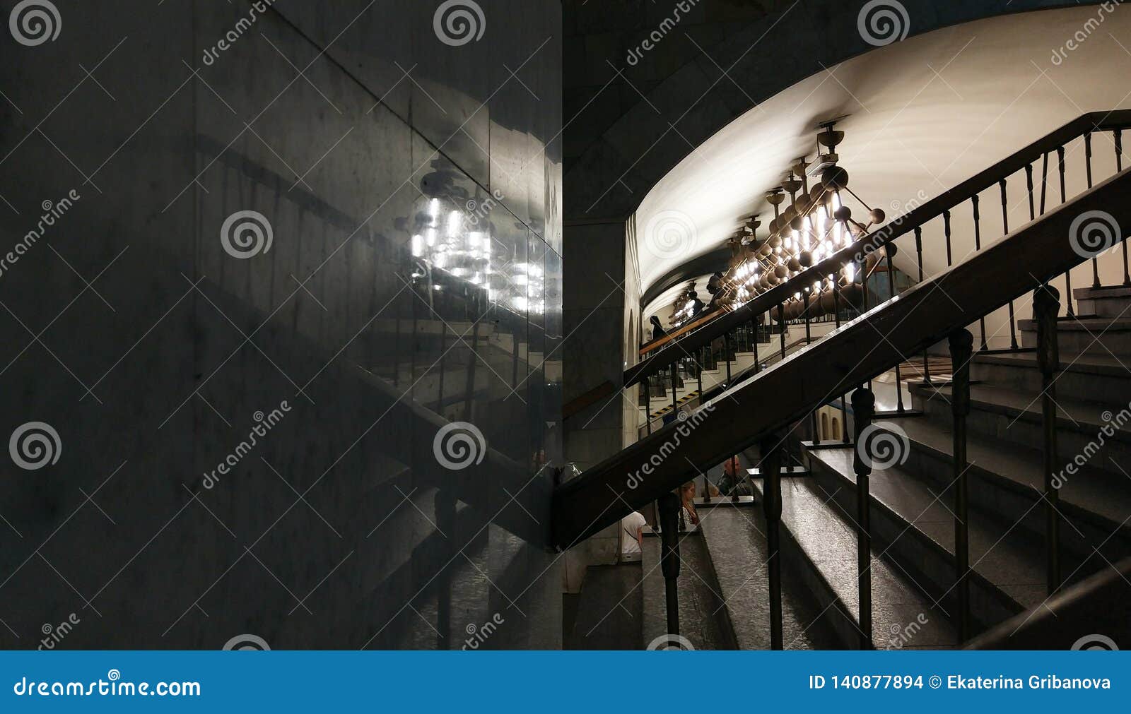 Photo of a Staircase in Underground Stock Photo - Image of concepts ...