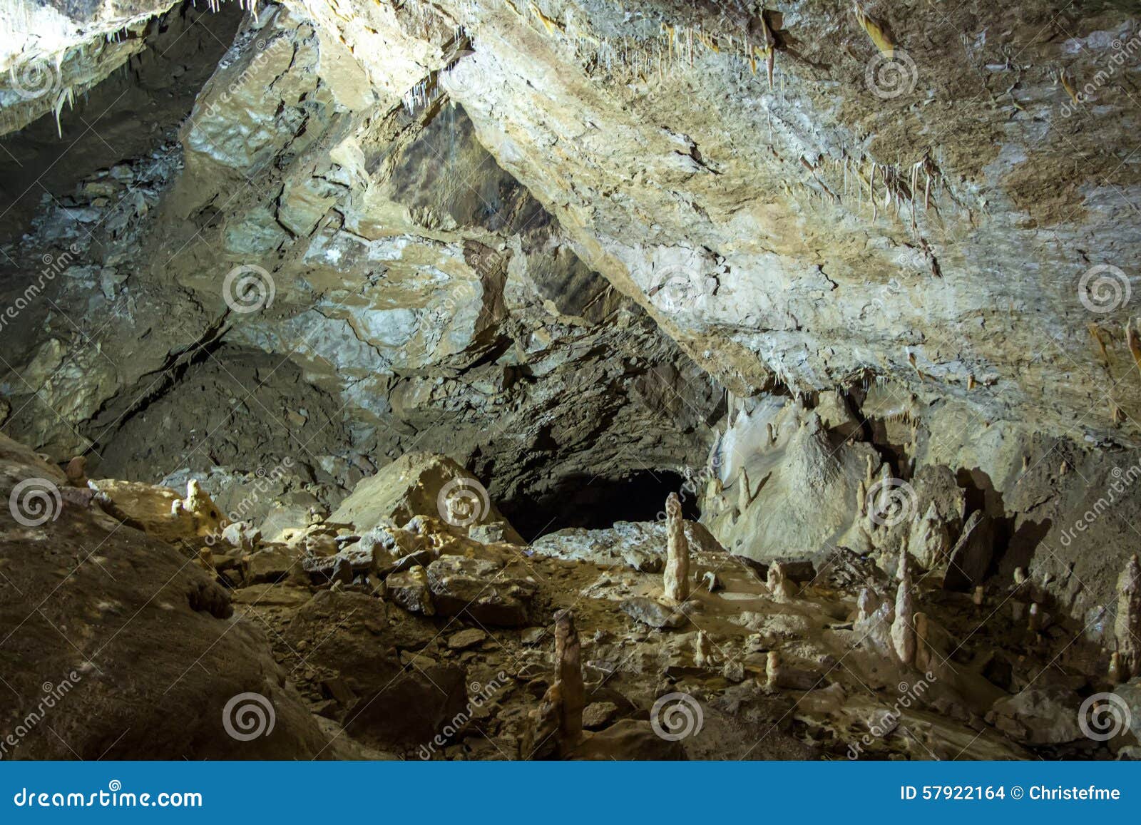 Photo of Stone Arch in the Cave Stock Photo - Image of moisture, grey ...