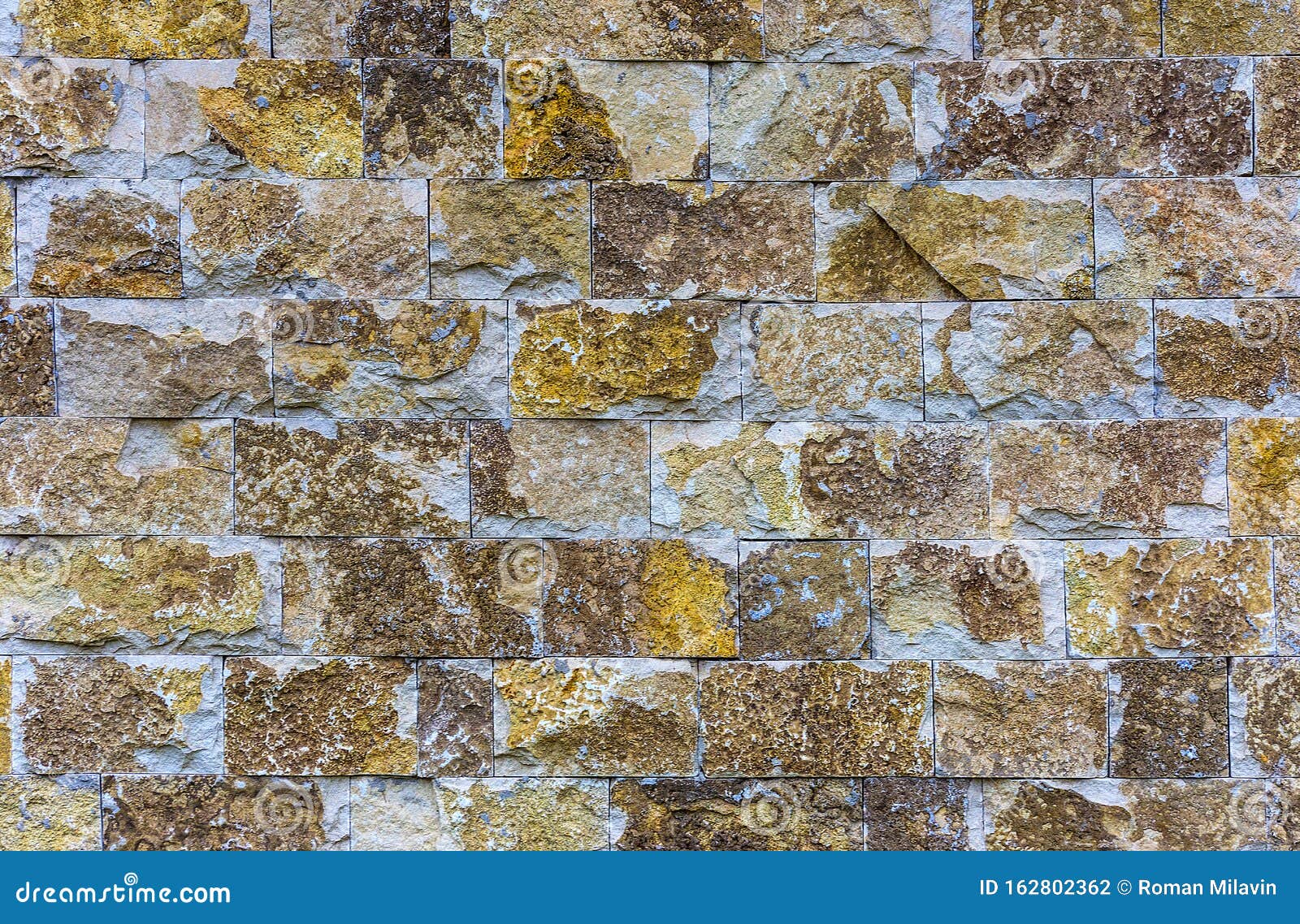 Photo of a Stone Wall. Texture for Design. it is Horizontal Modern ...