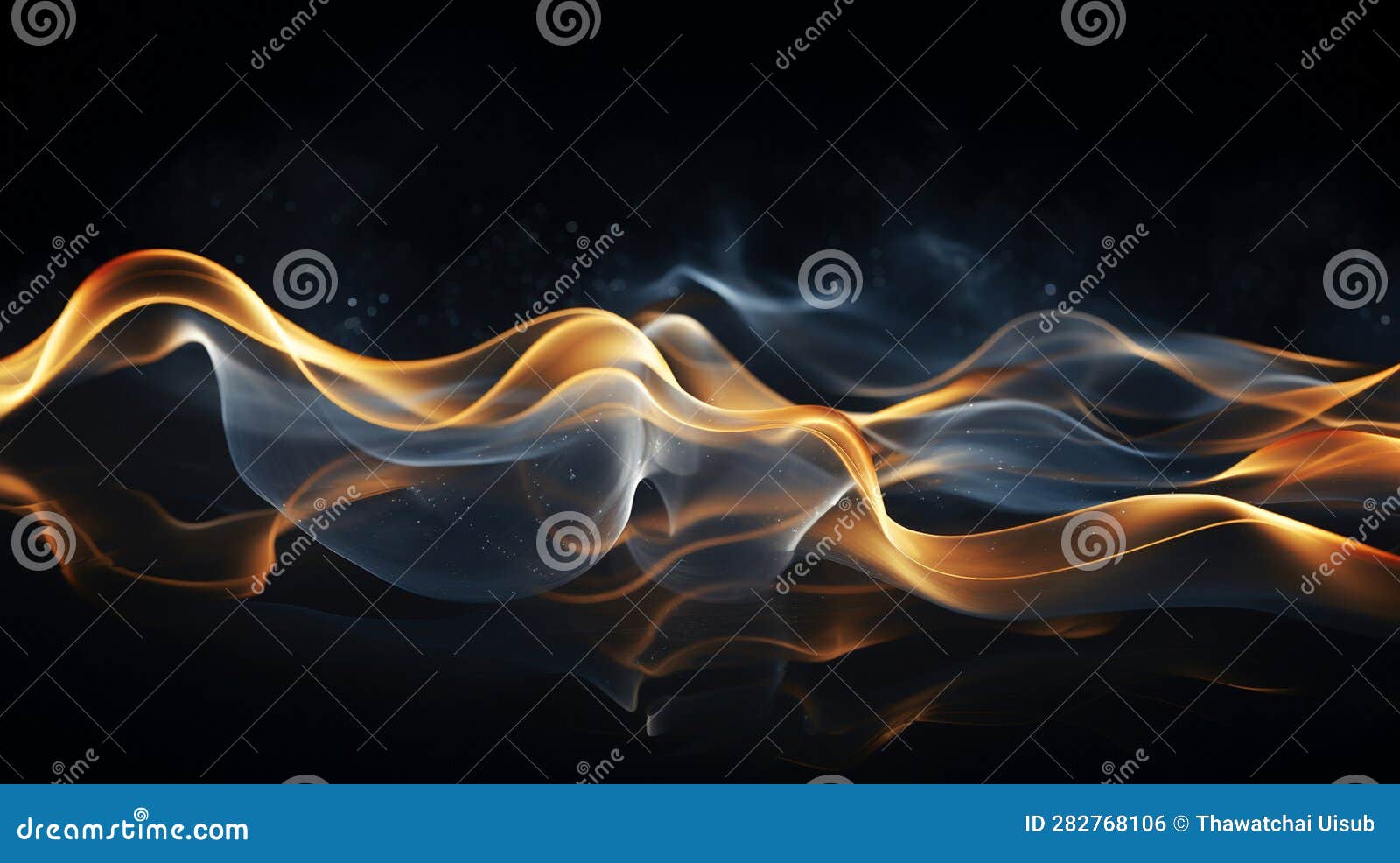 Photo of Stream of Light Flowing Neatly on Black Background. Stock ...