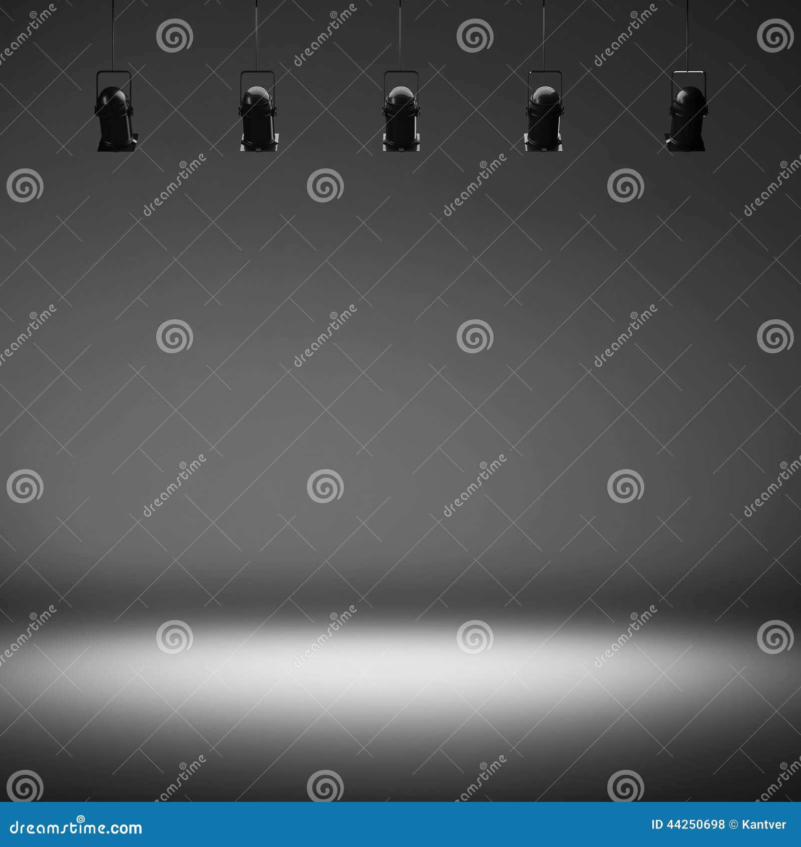 Photo Studio Background with Lamps Stock Illustration - Illustration of ...