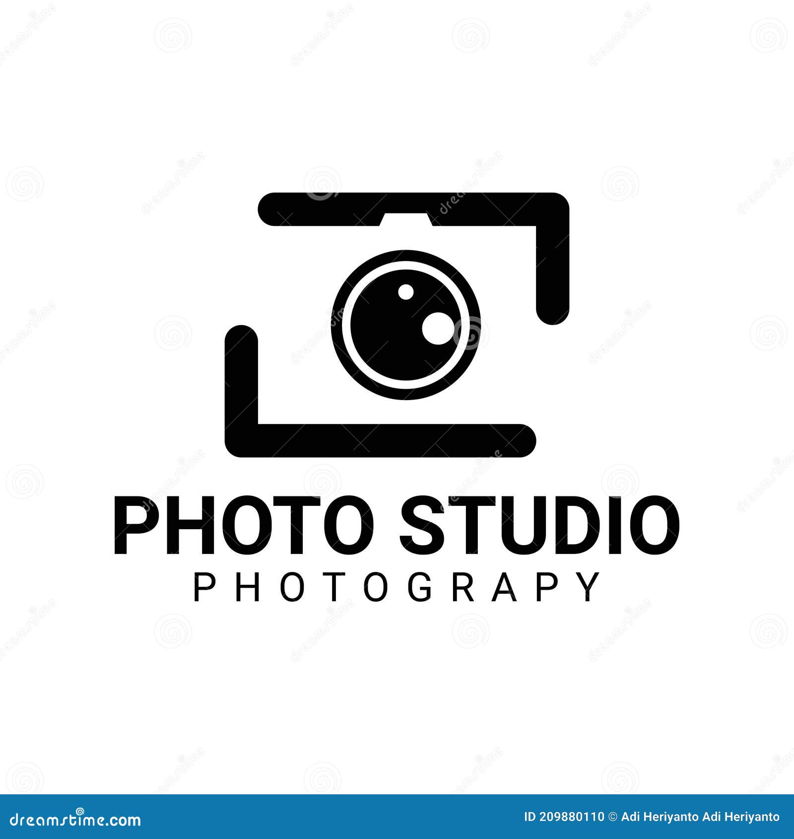 Photo studio logo design stock vector. Illustration of logo - 209880110