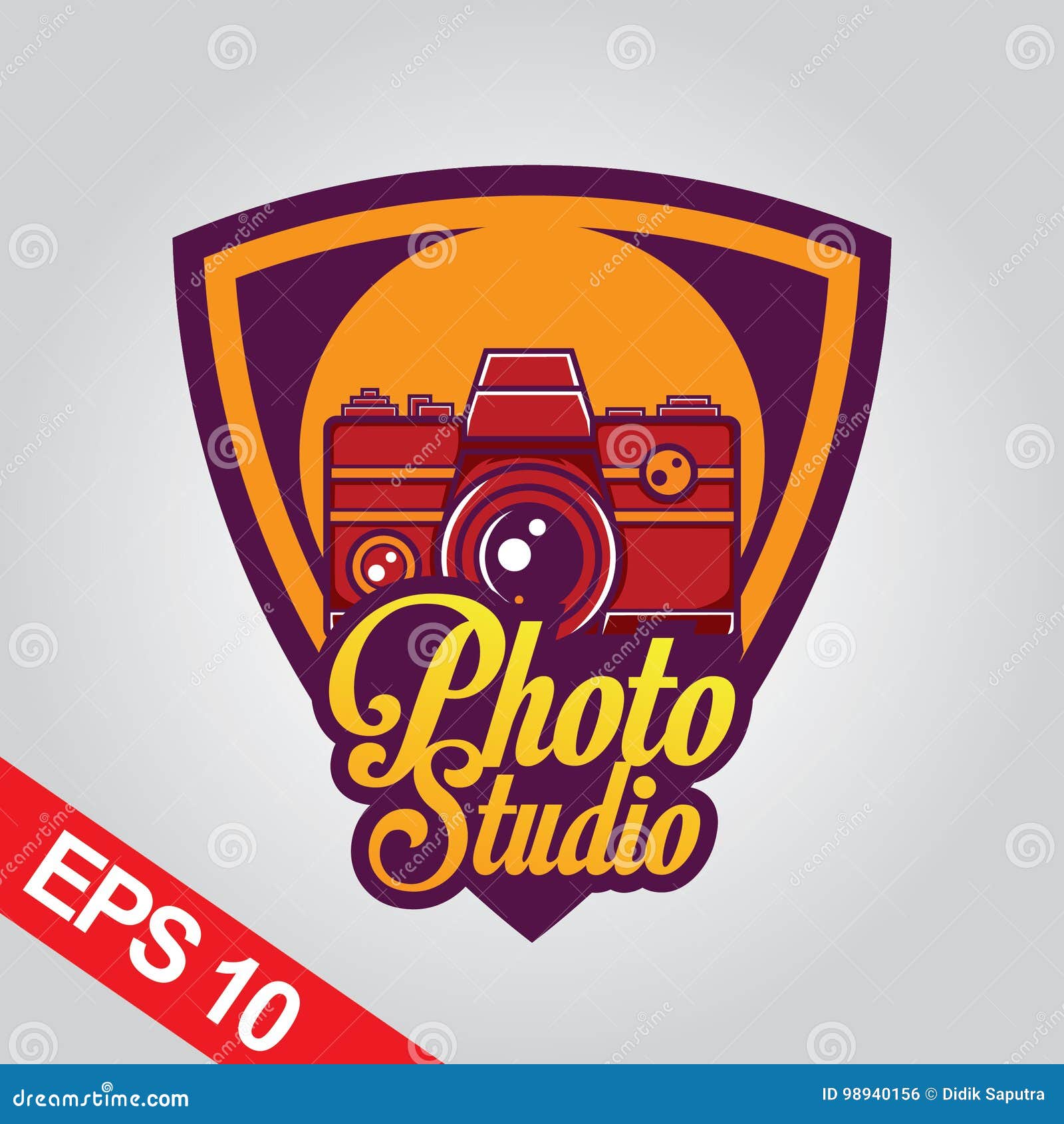 Photo Studio Logo Design Template Stock Vector - Illustration of ...