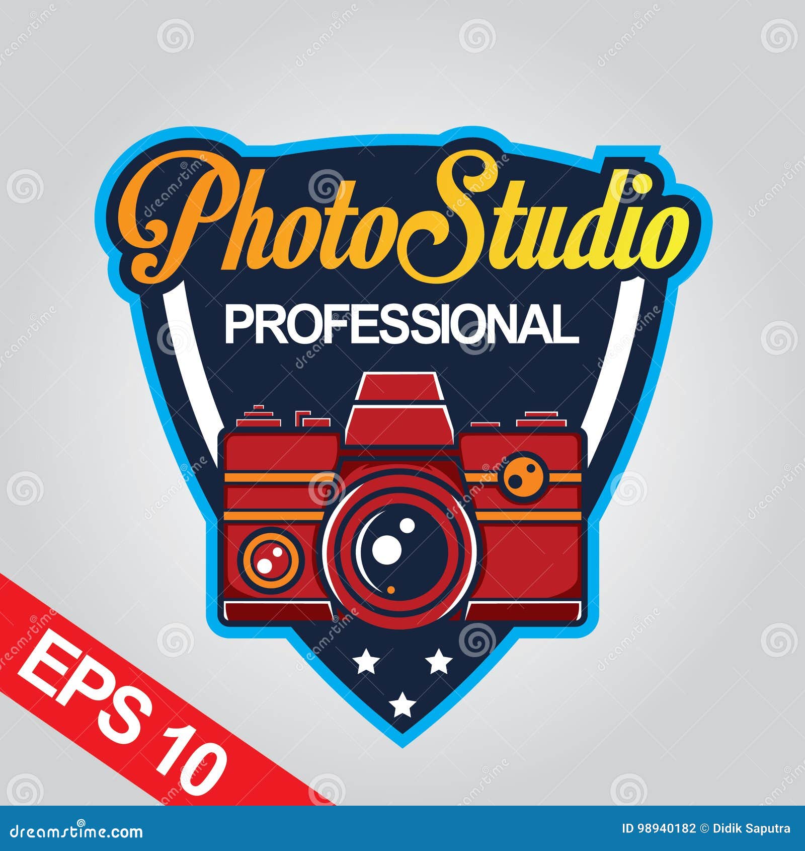 Photo Studio Logo Design Template Stock Vector - Illustration of frame ...