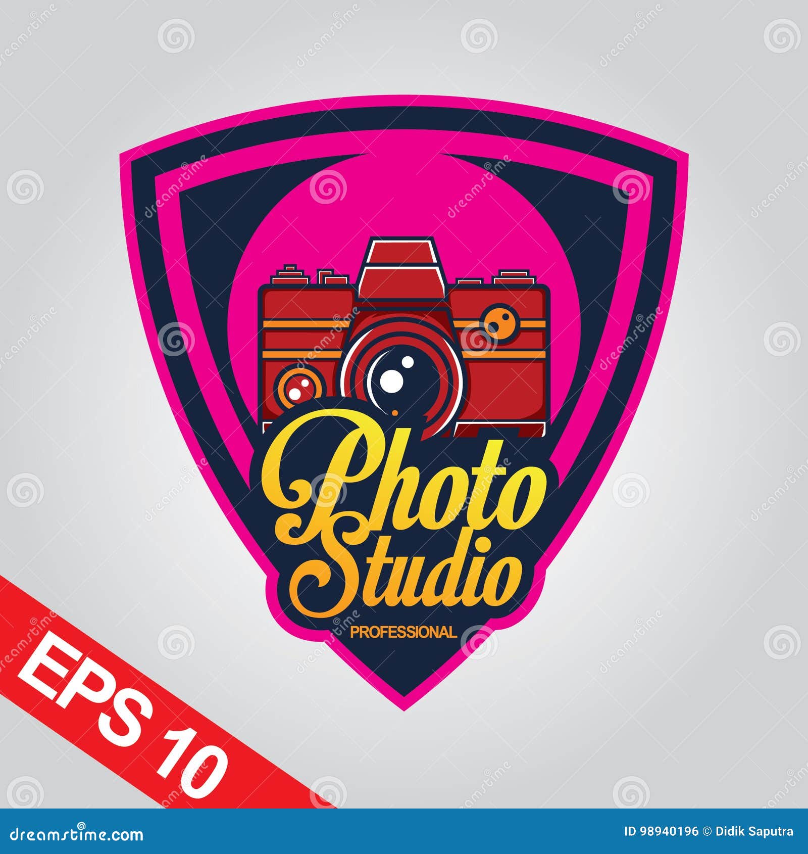 Photo Studio Logo Design Template Stock Vector - Illustration of ...