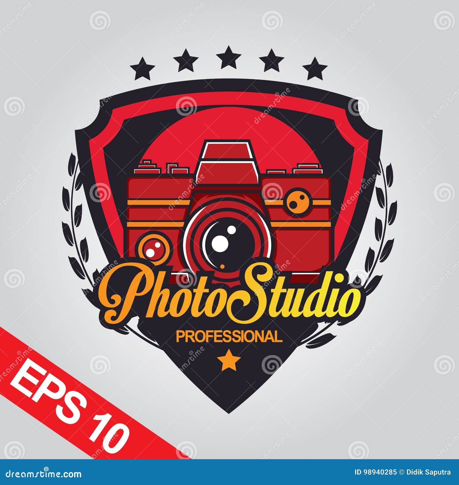 Photo Studio Logo Design Template Stock Vector - Illustration of ...