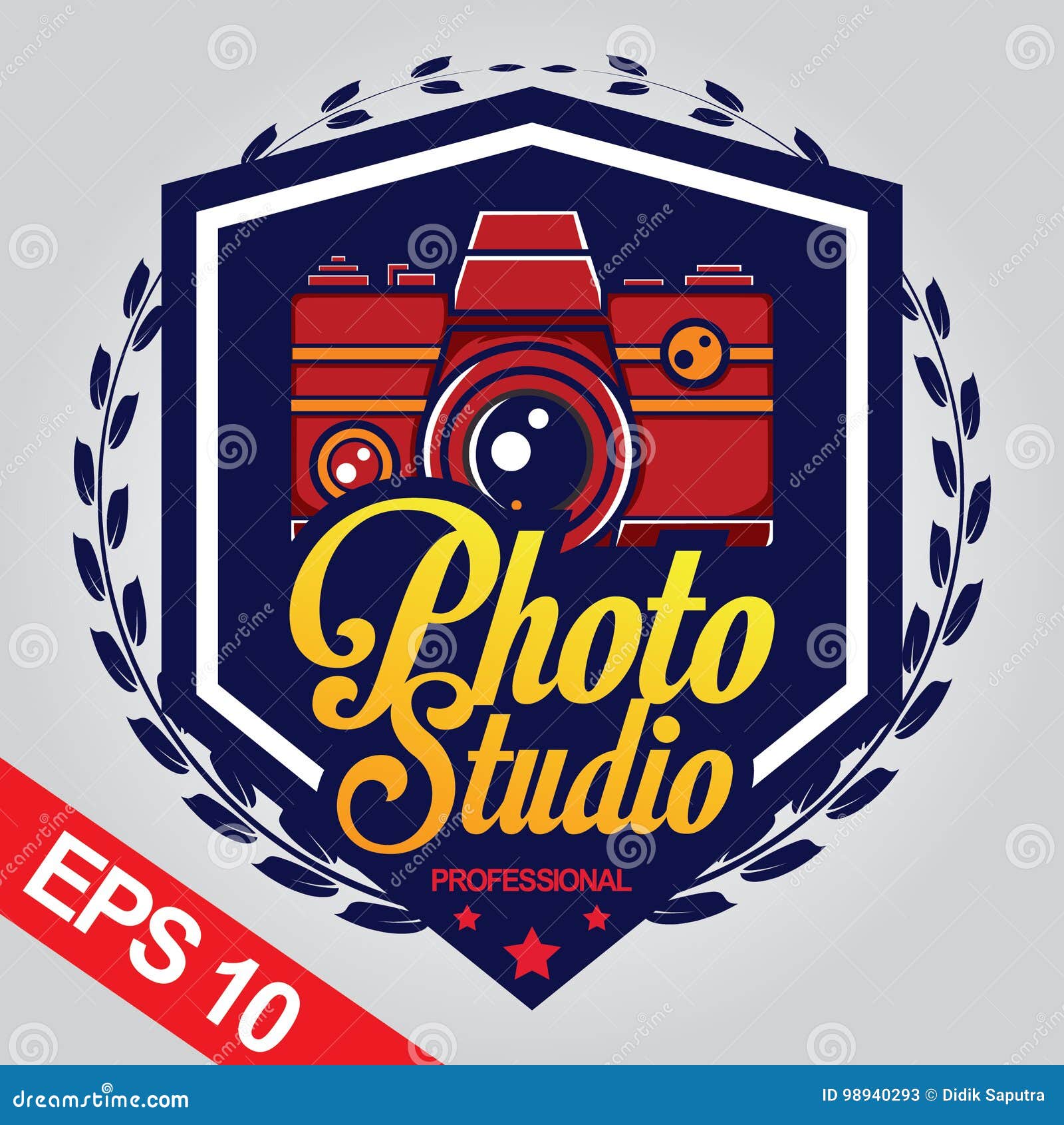 Photo Studio Logo Design Template Stock Vector - Illustration of ...