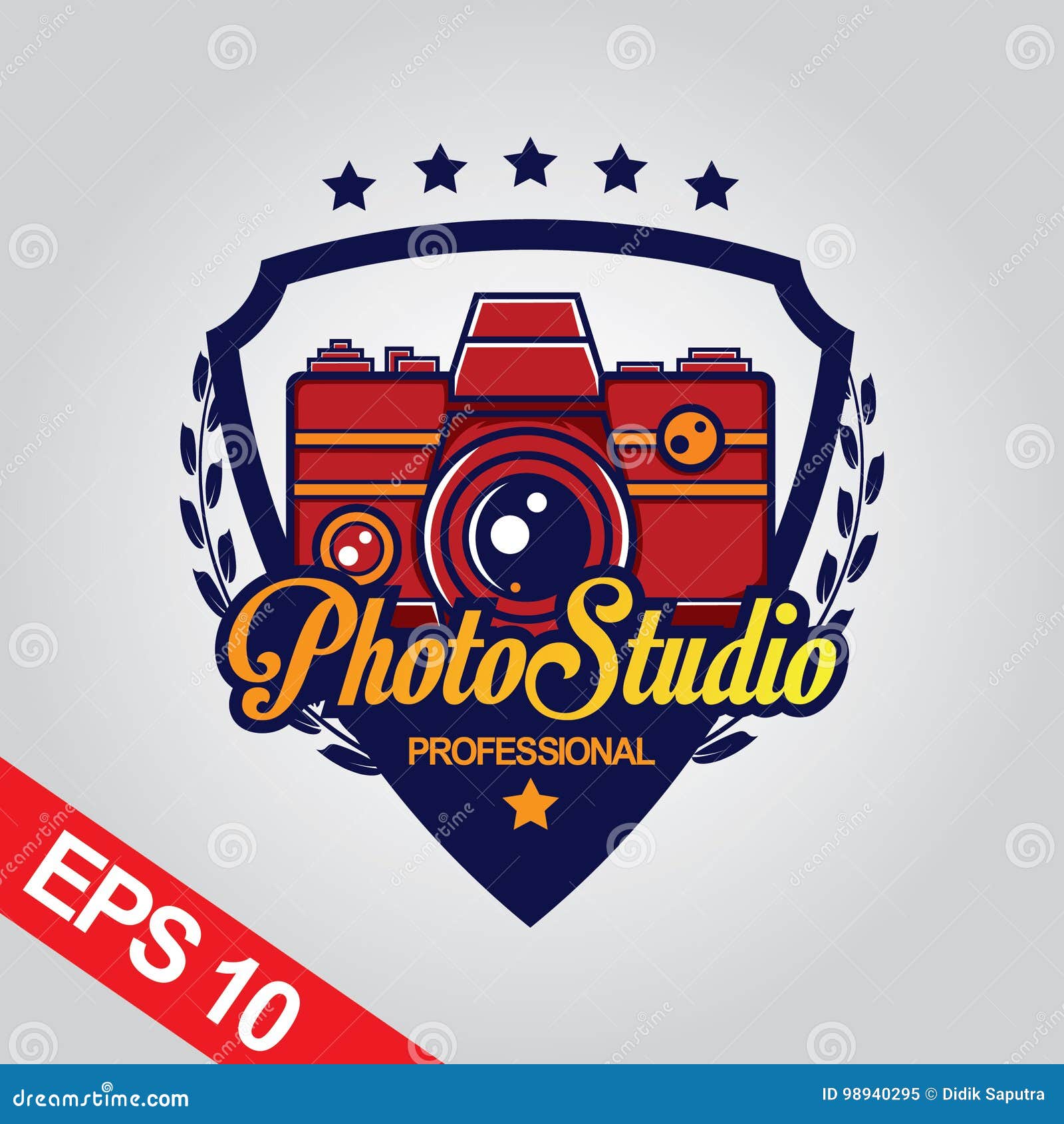 Photo Studio Logo Design Template Stock Vector - Illustration of frame ...