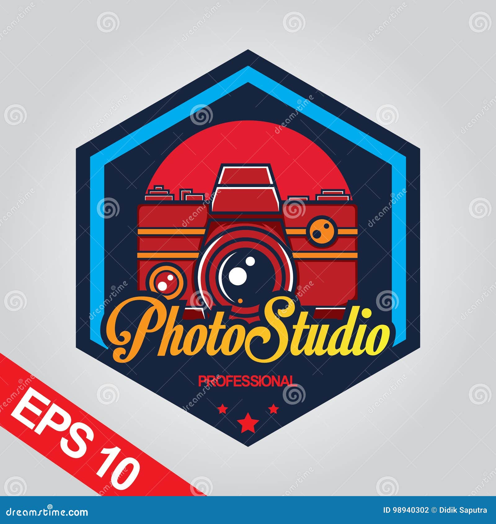 Photo Studio Logo Design Template Stock Vector - Illustration of design ...