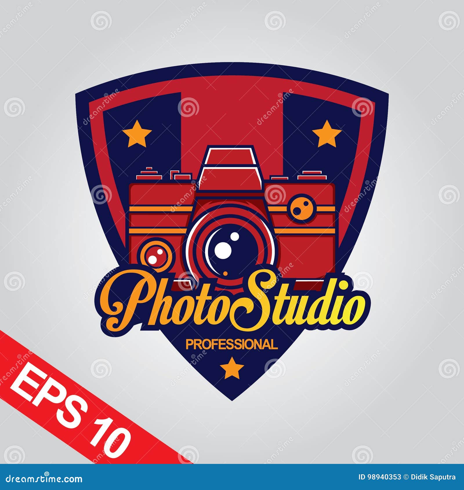 Photo Studio Logo Design Template Stock Vector - Illustration of ...