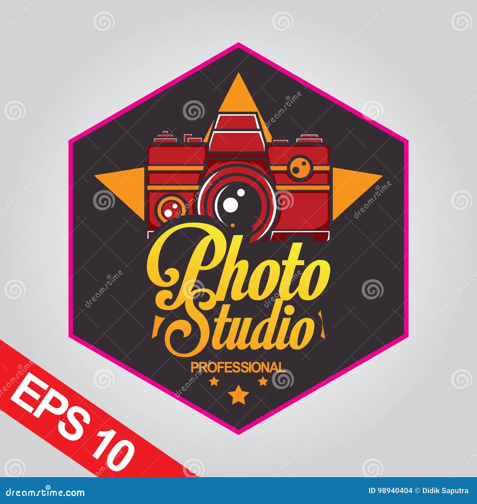 Photo Studio Logo Design Template Stock Vector - Illustration of ...