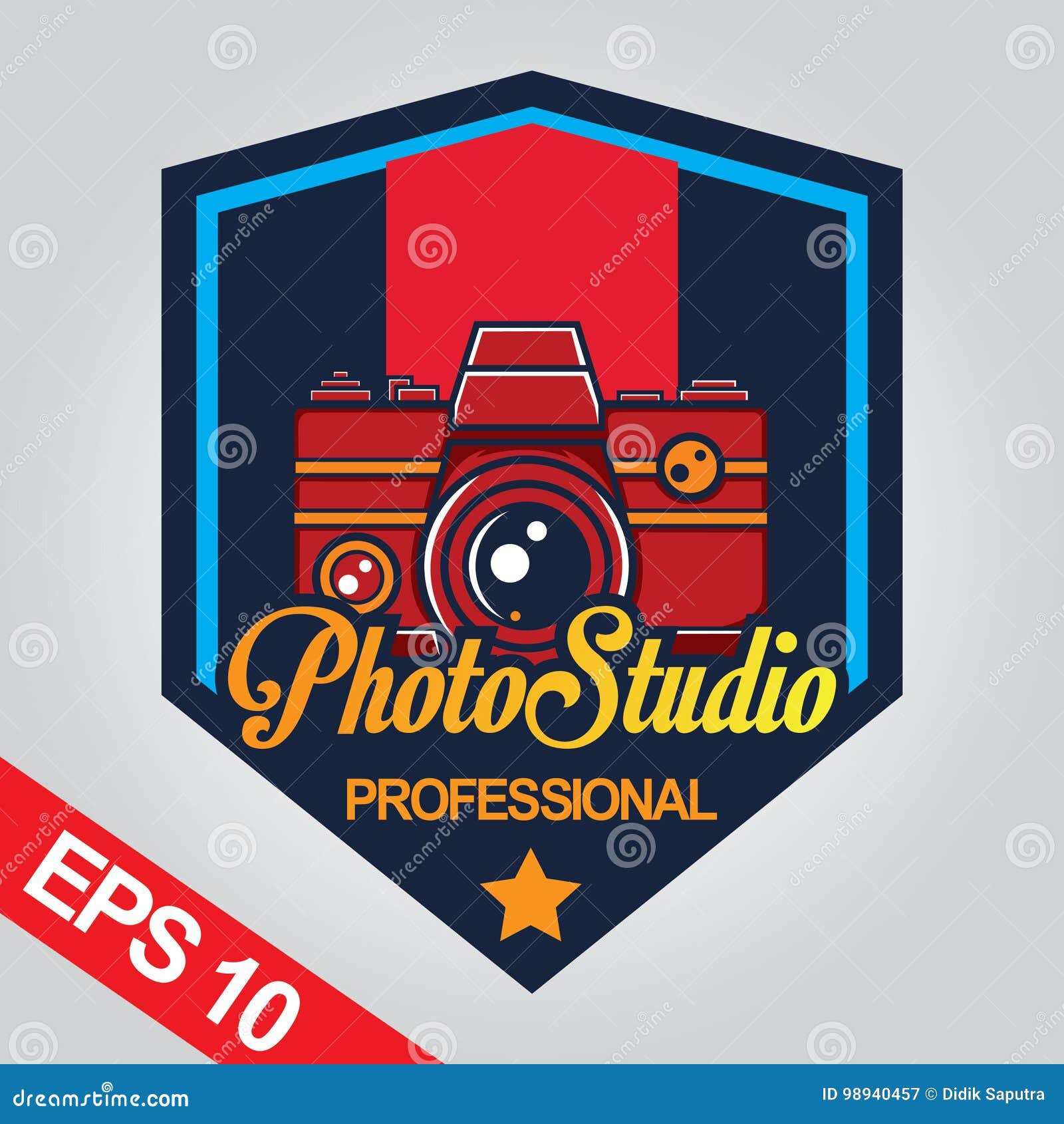 Photo Studio Logo Design Template Stock Vector - Illustration of brand ...