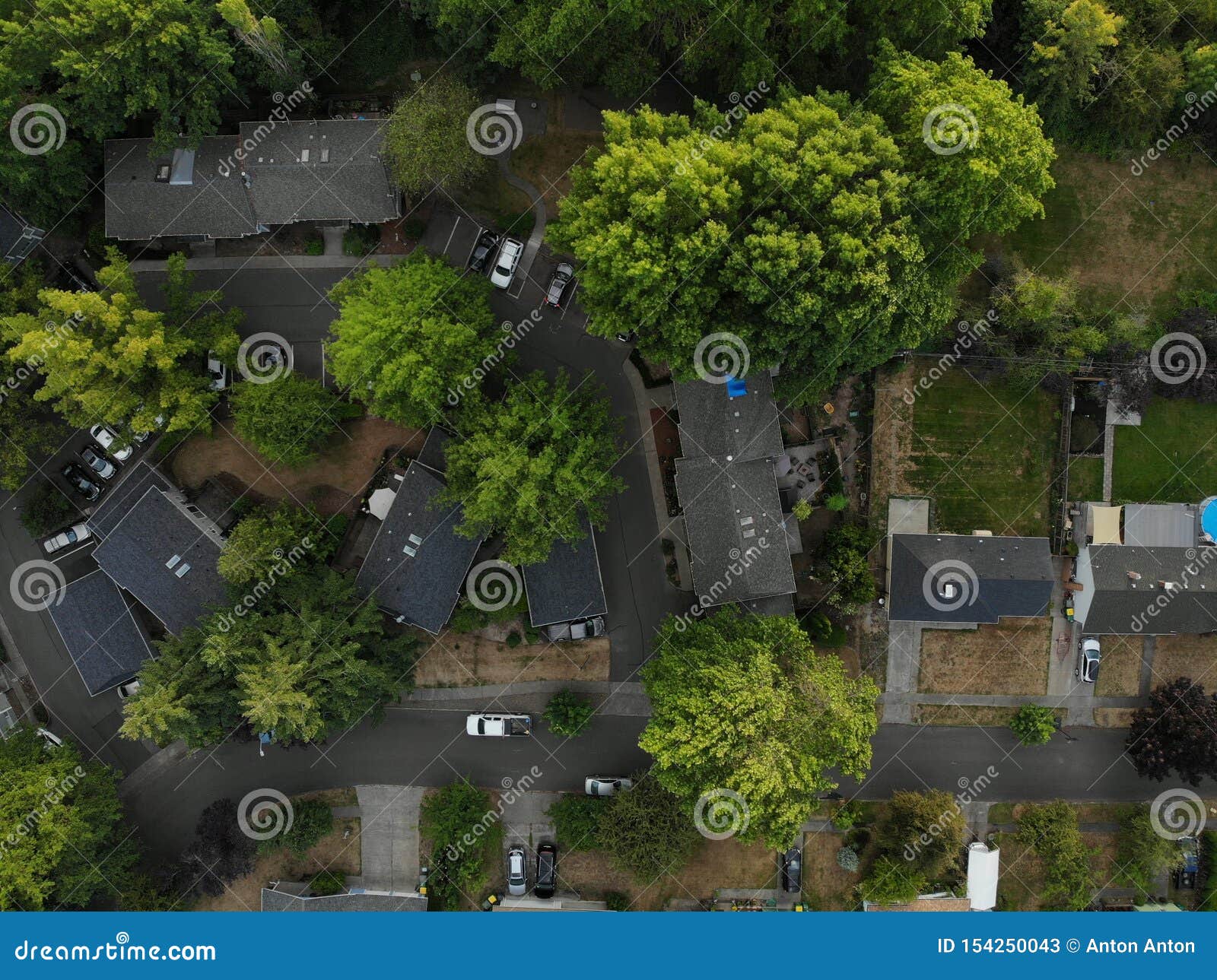 Photo of the Suburb from a Height, Drone, Landscape Background Stock ...