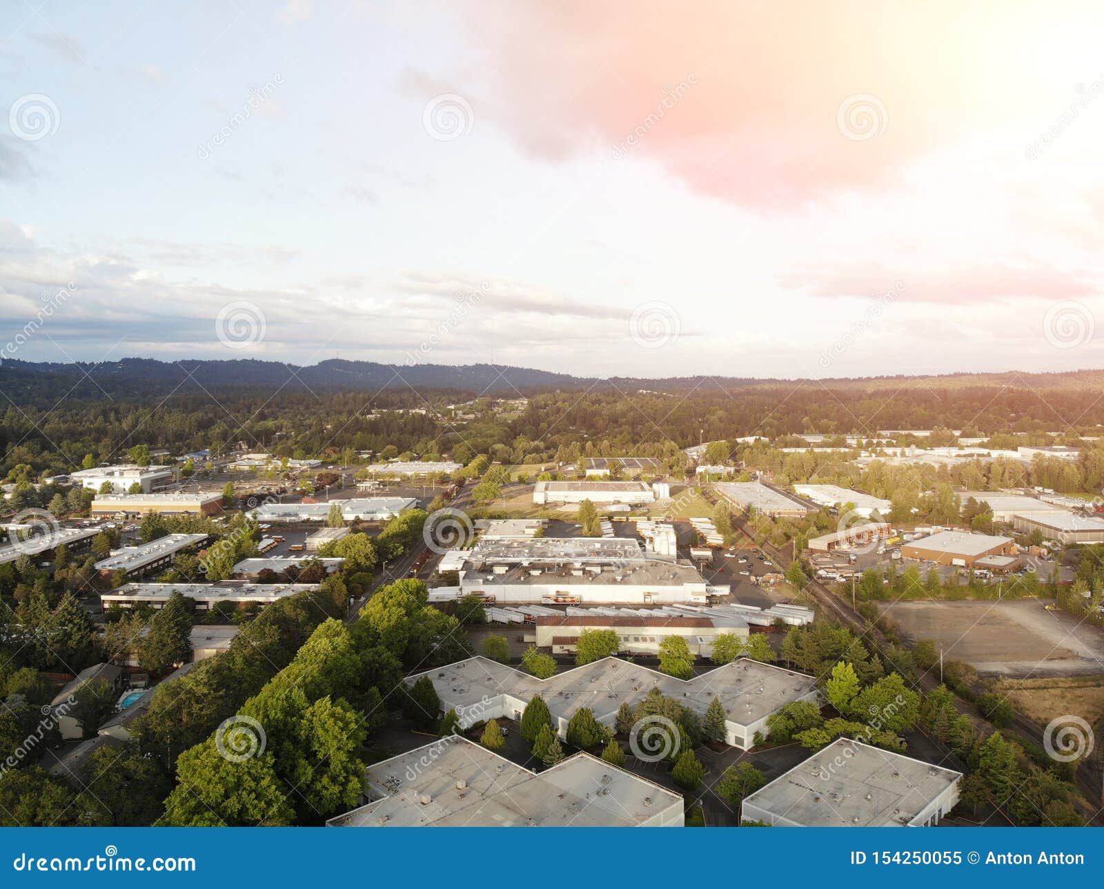 Photo of the Suburb from a Height, Drone, Landscape Background Stock ...