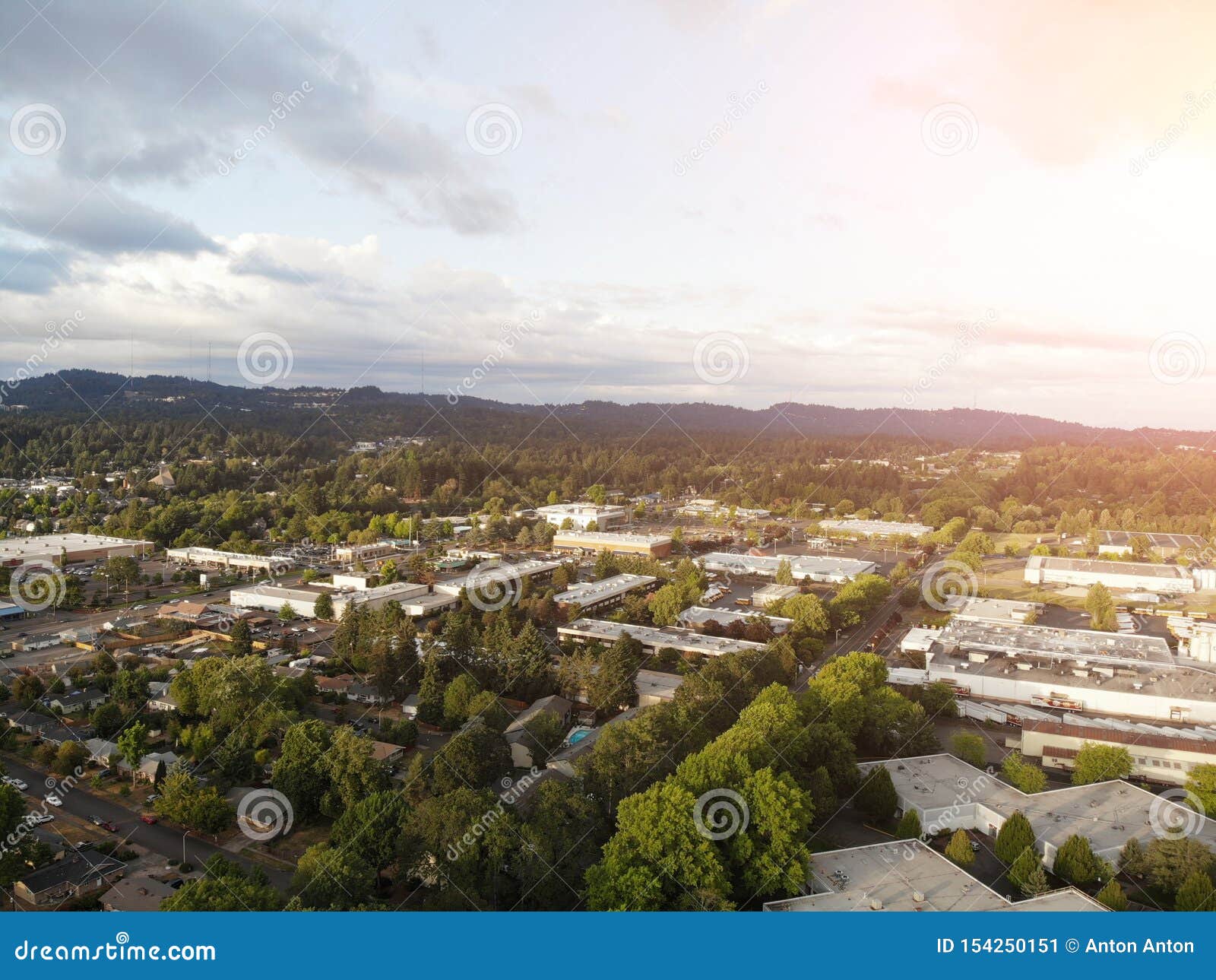 Photo of the Suburb from a Height, Drone, Landscape Background Stock ...