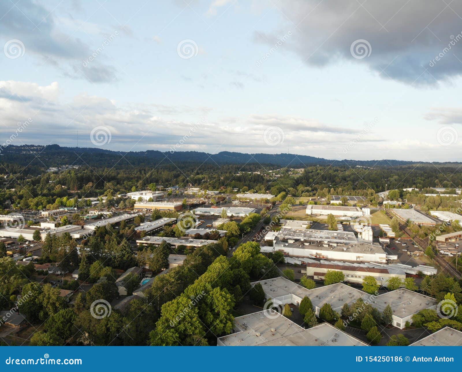 Photo of the Suburb from a Height, Drone, Landscape Background Stock ...