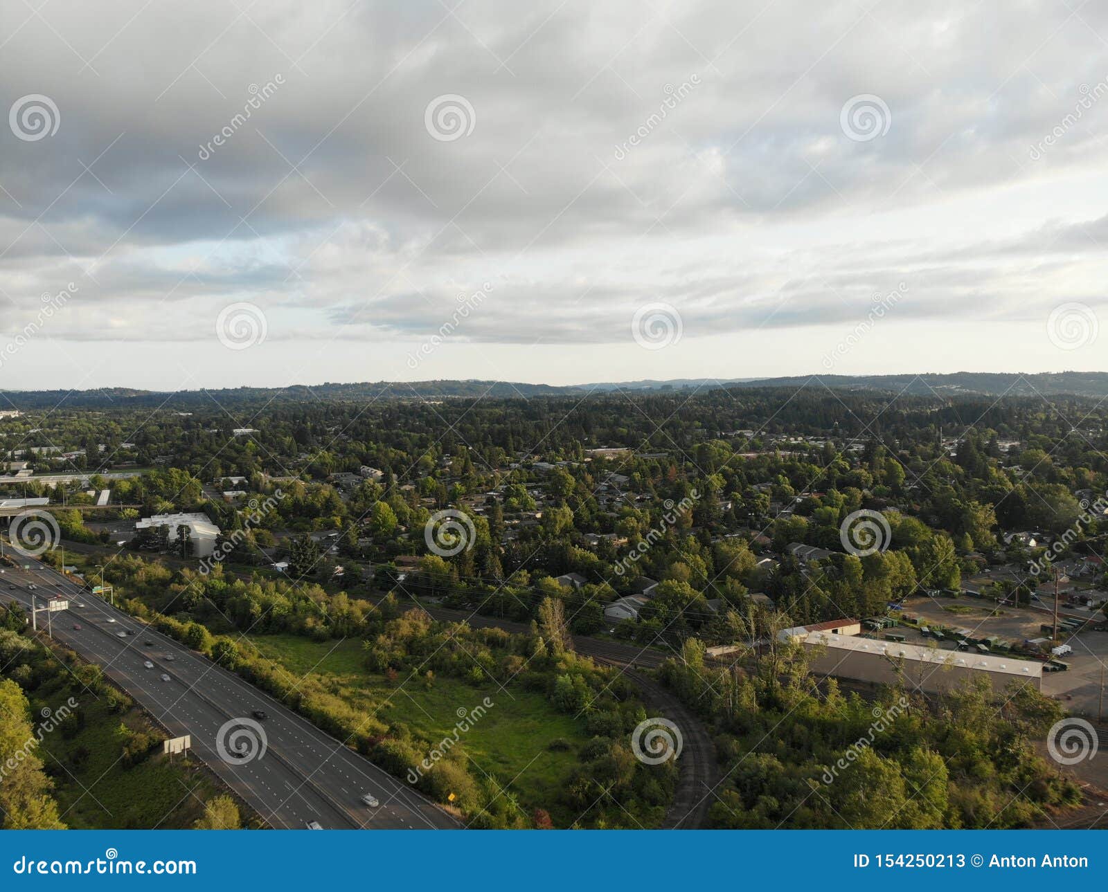 Photo of the Suburb from a Height, Drone, Landscape Background Stock ...