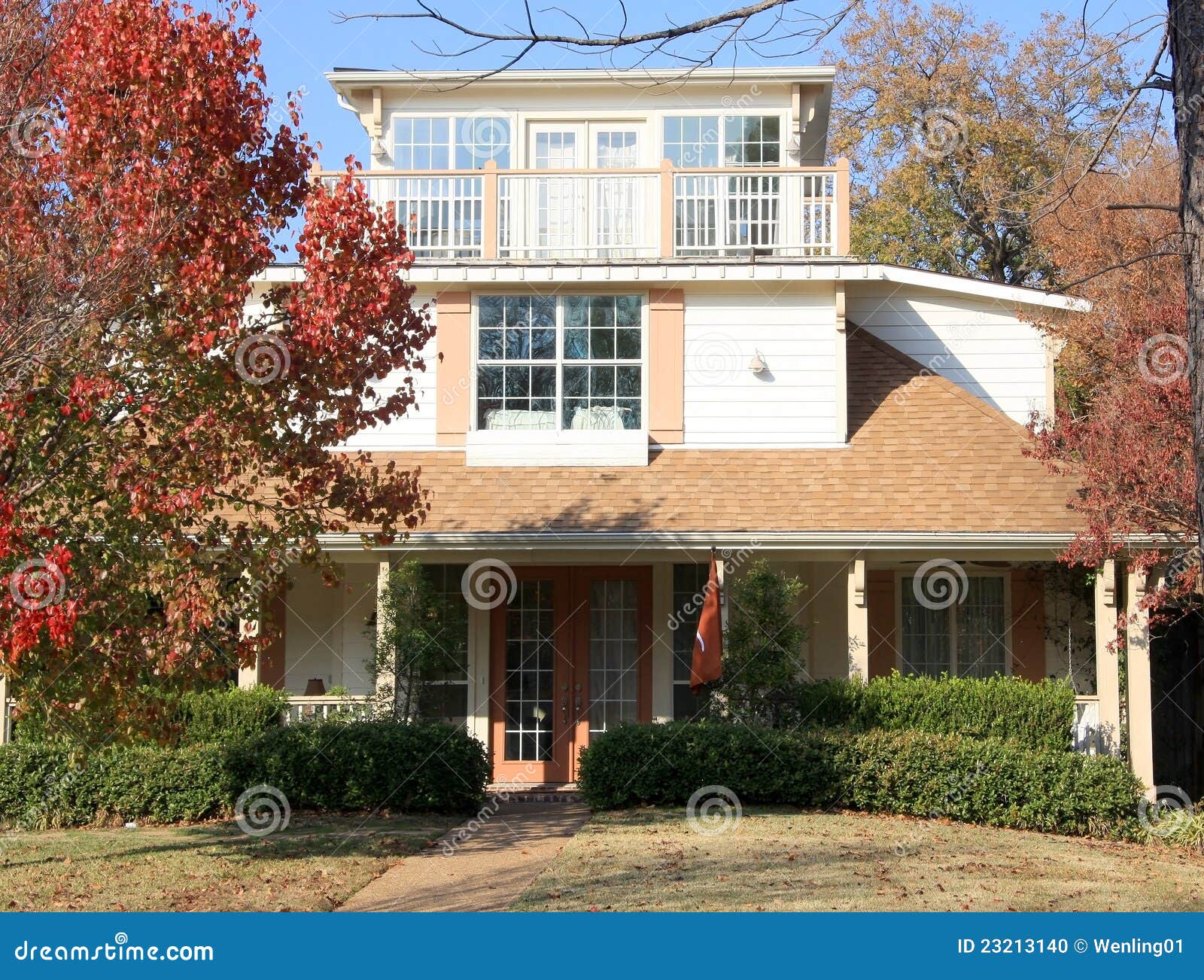 Photo of suburban house stock photo. Image of bricks - 23213140