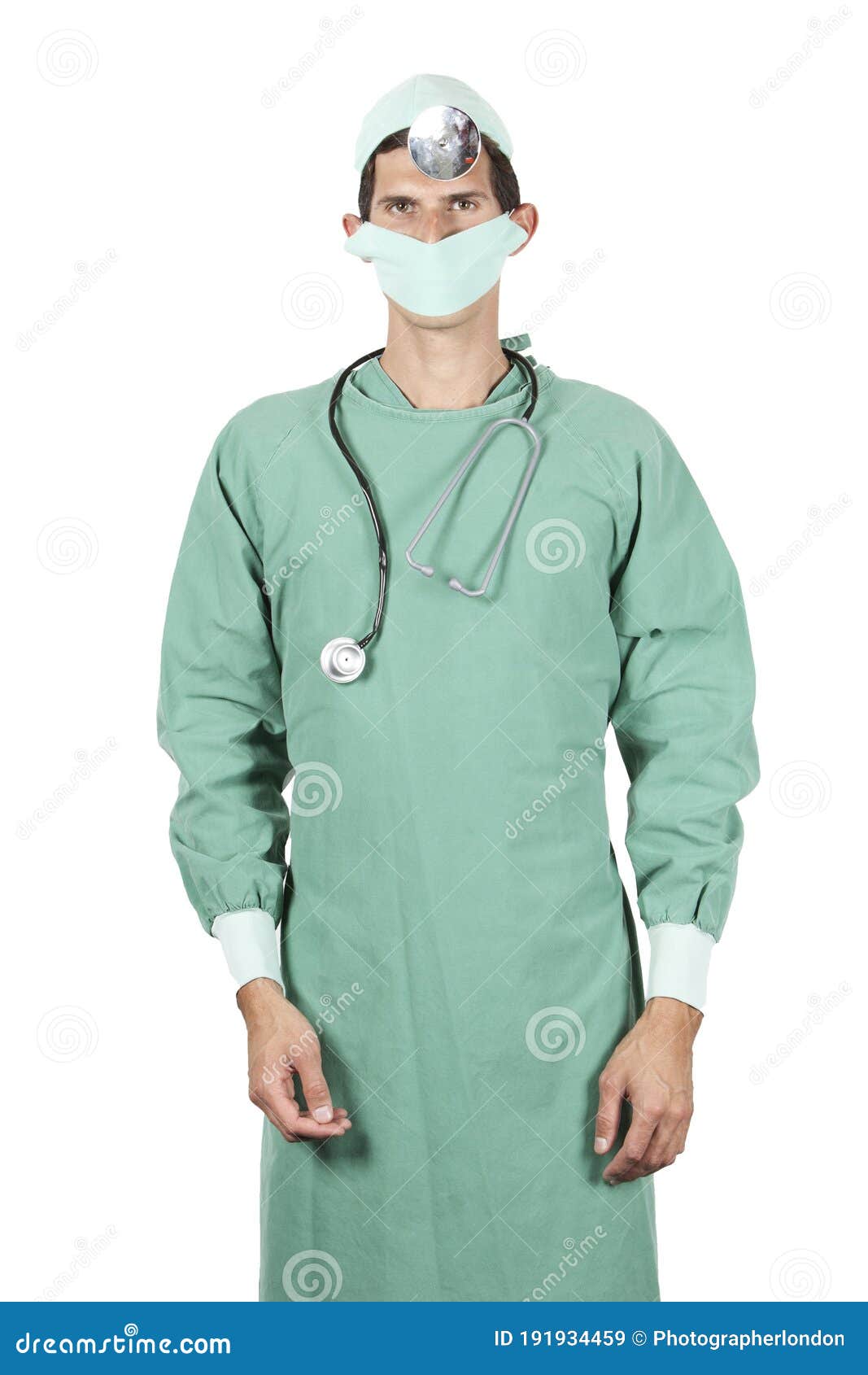 Portrait of Surgeon in Uniform Stock Image - Image of operating, people ...