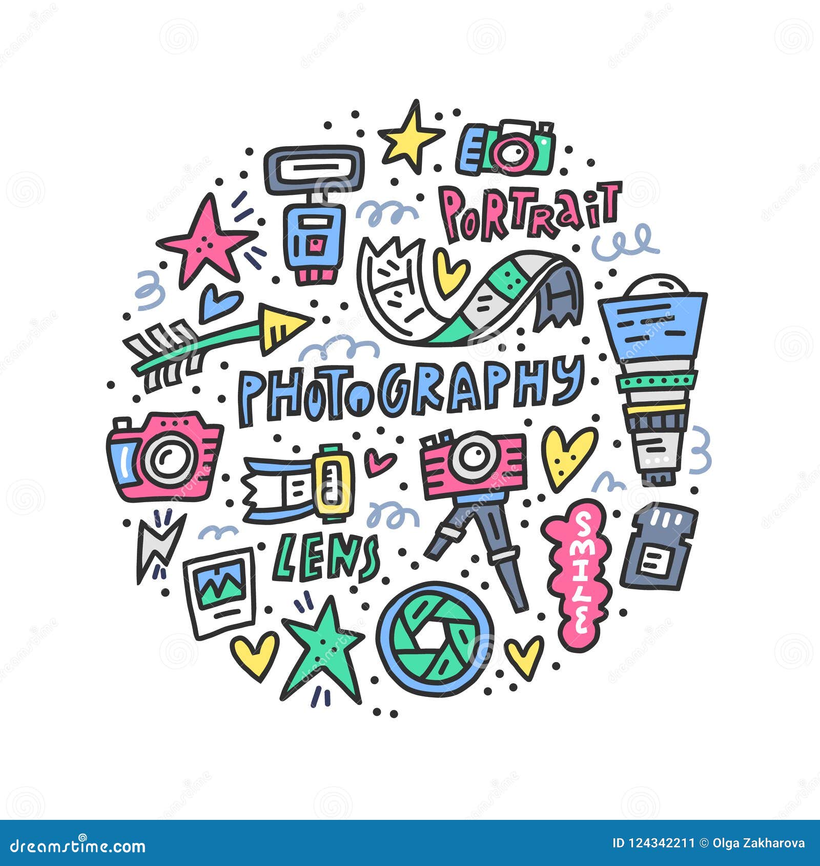 Photo symbols vector stock vector. Illustration of paparazzi - 124342211