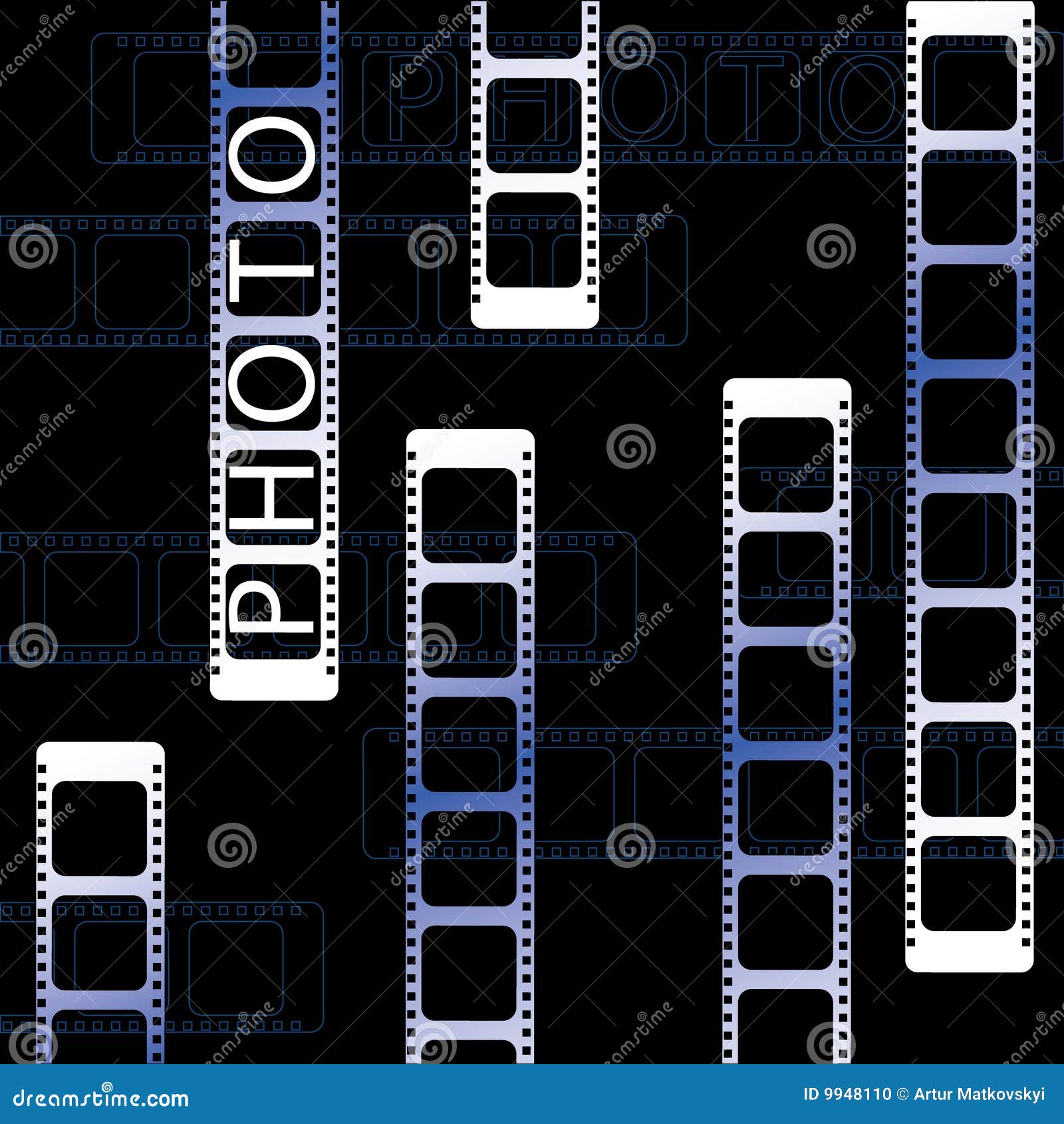 Photo tape. Vector. stock illustration. Illustration of cordon - 9948110