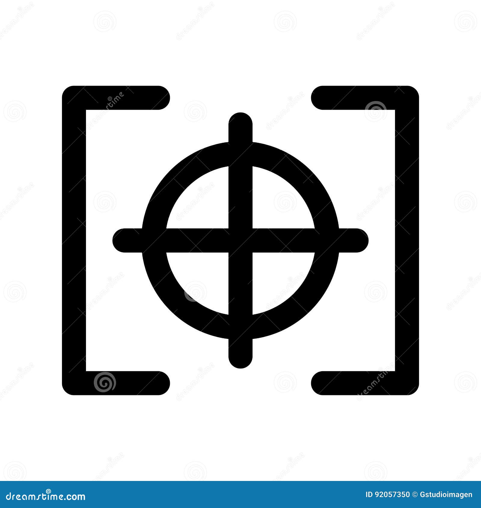 Photo target camera item stock vector. Illustration of option - 92057350