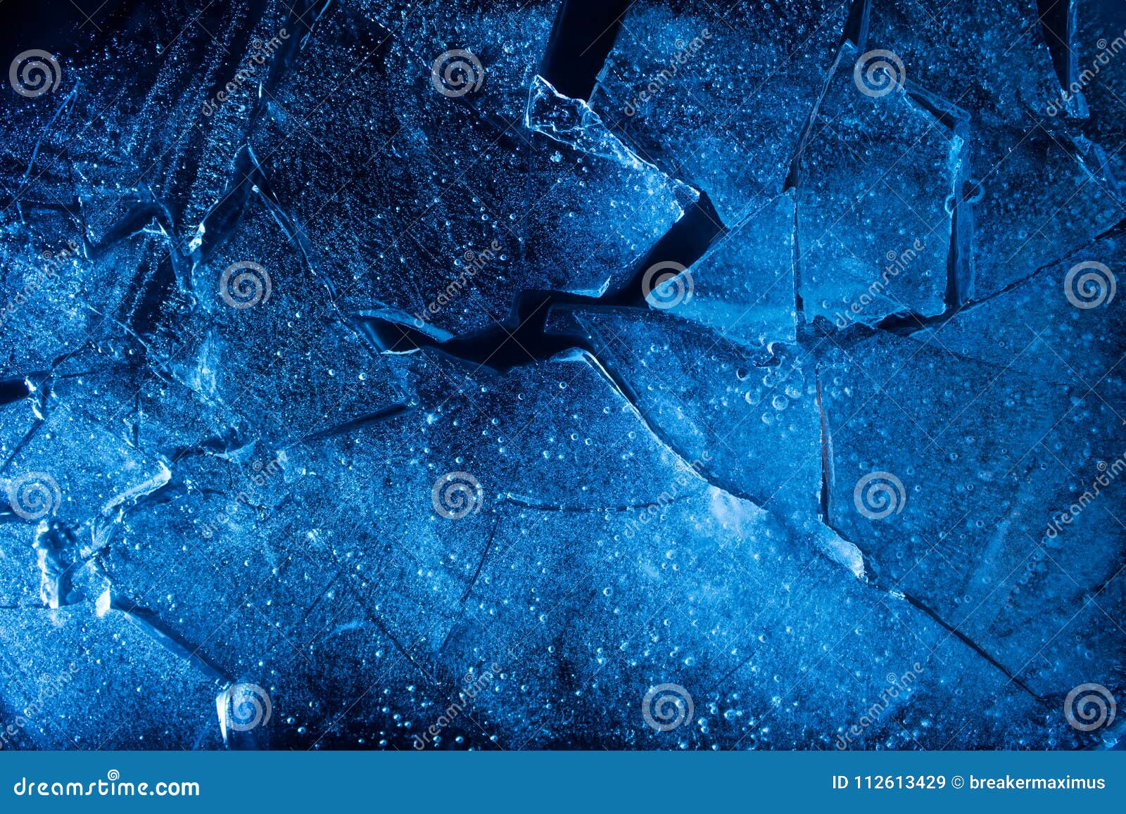 Broken and Cracked Blue Ice Texture. Stock Image - Image of freeze ...