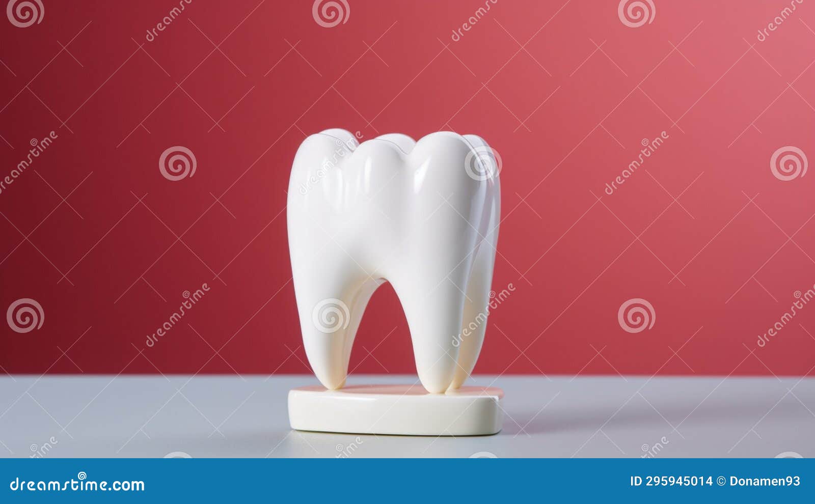 Close-up of a Human Tooth Model, Dental Health and Education. Stock ...