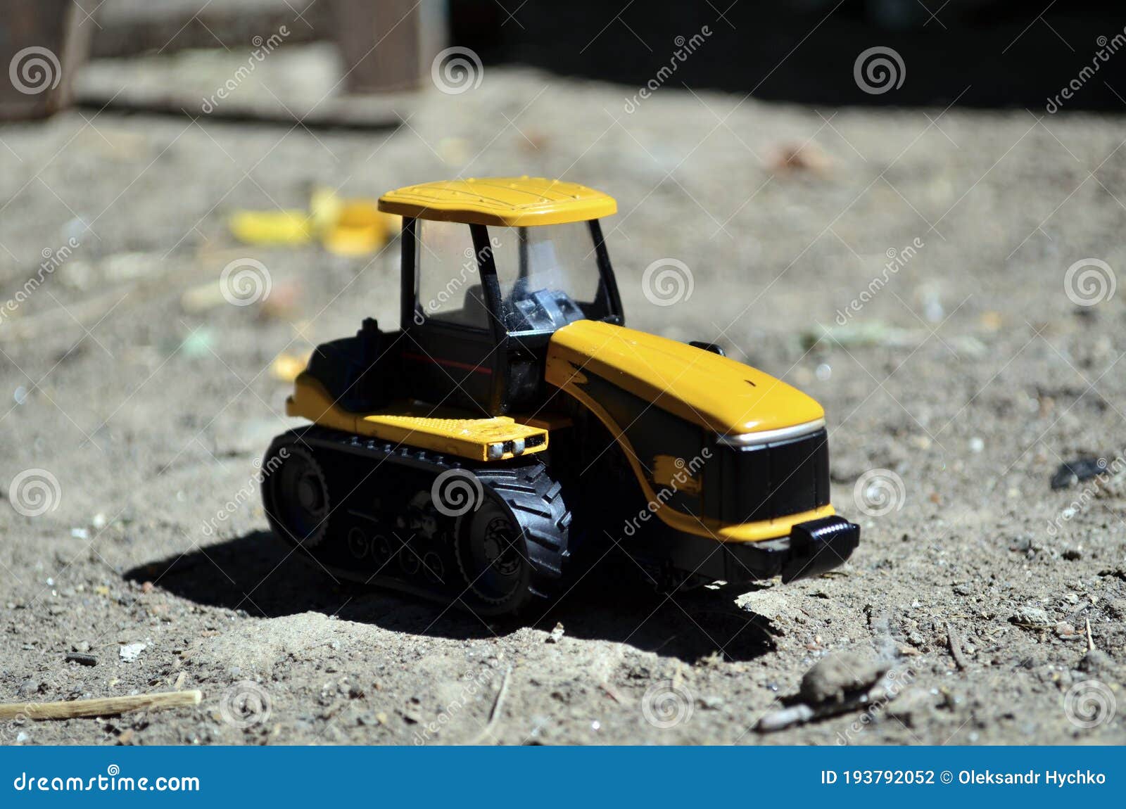 Photo of Toy Crawler Tractor Stock Photo - Image of green, miniature ...