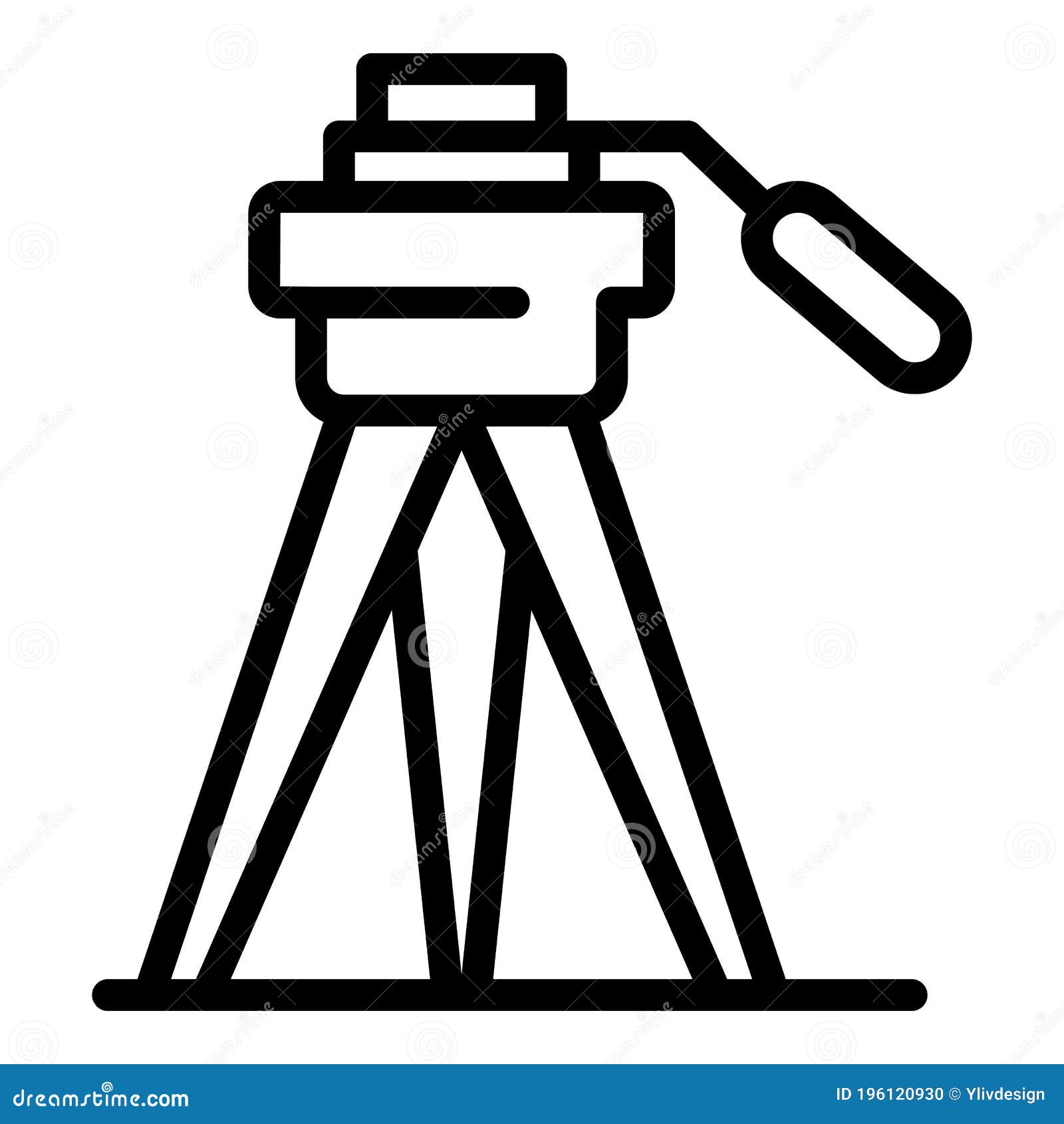 Tripod Icon Company Logo, Business Symbol Concept Cartoon Vector ...