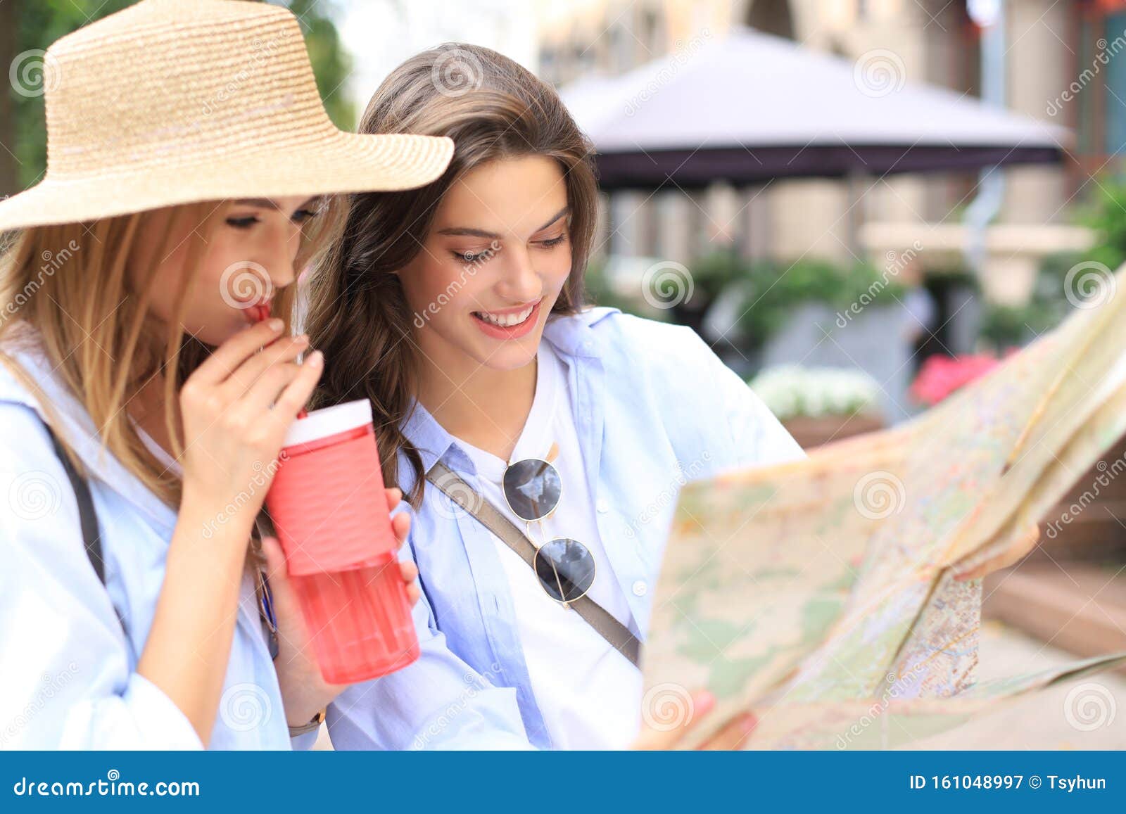 Photo Of Two Girls Enjoying Sightseeing Outdoor Beautiful Female