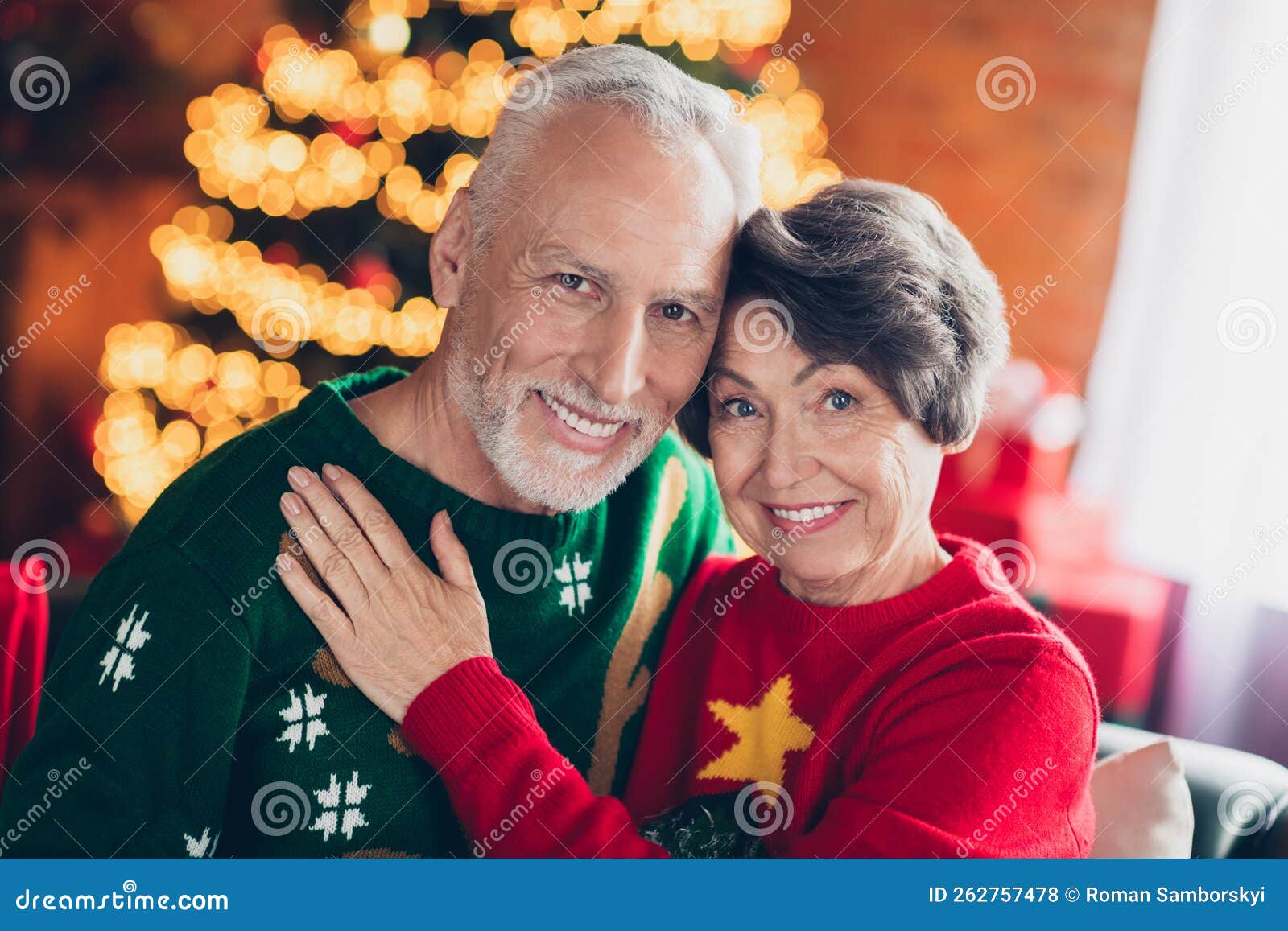 Photo Of Two Peaceful Idyllic Partners Cuddle Toothy Smile Magic