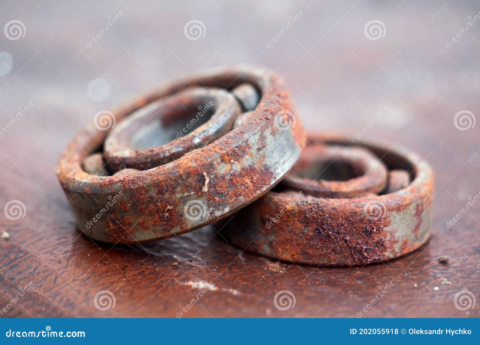 Photo of Two Rusty Bearings Stock Photo - Image of accessory, shaft ...