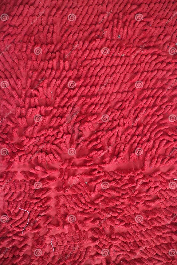 The Unique Texture of the Red Mat Stock Image - Image of space, floor ...