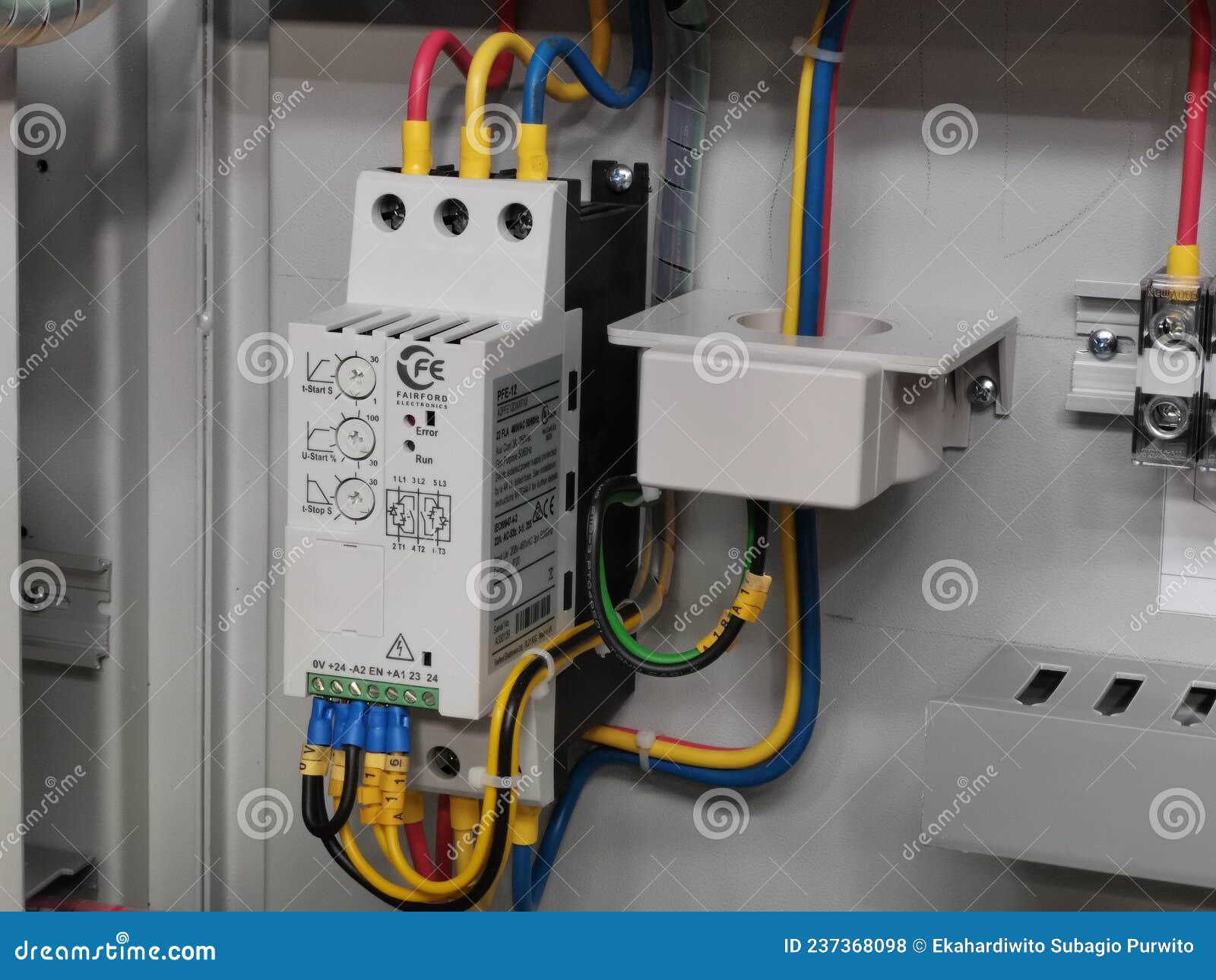Photo of Variable Speed Drive Device in Electrical Cabinet. Editorial ...