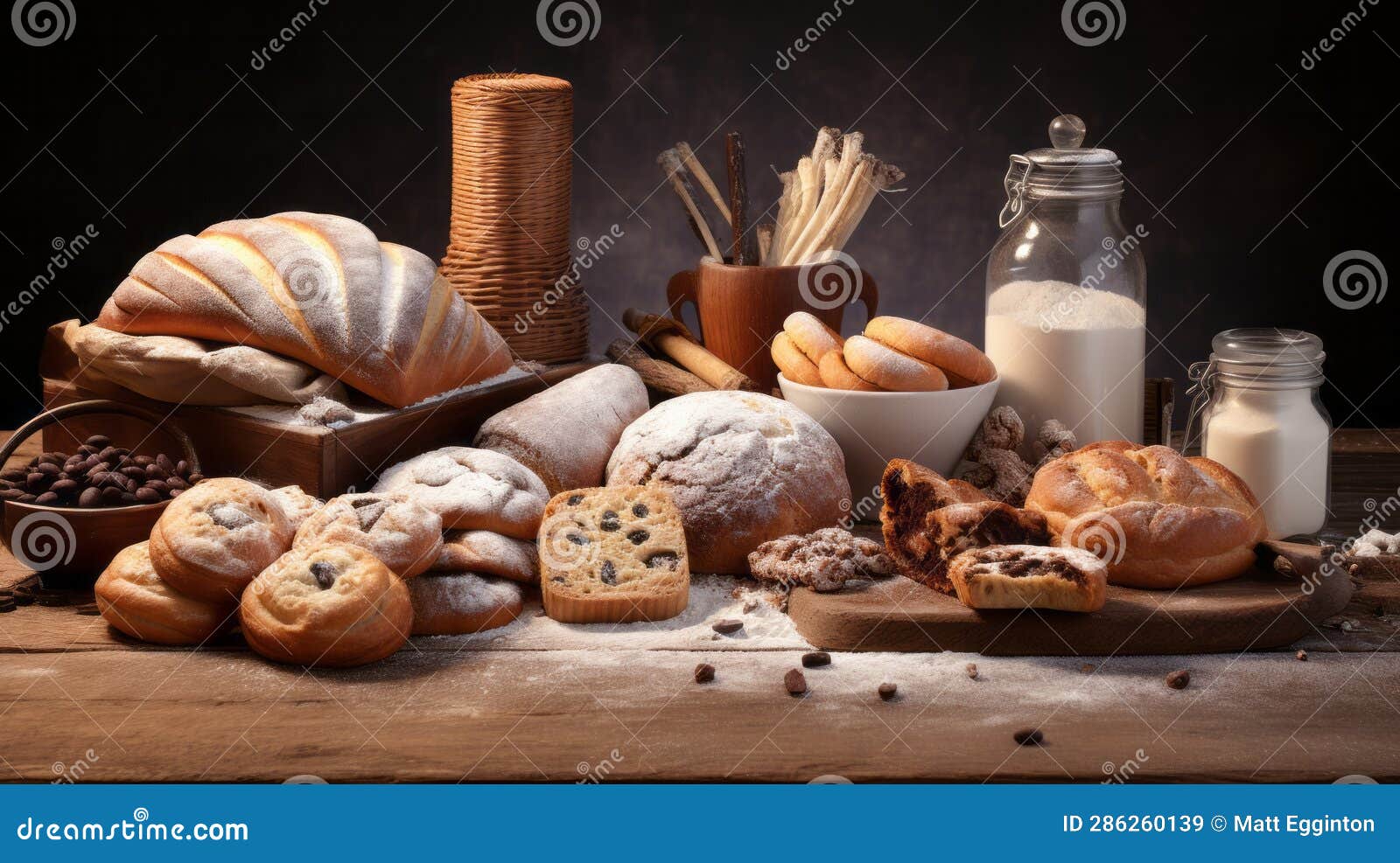 Photo of a Variety of Bread Displayed on a Table Created with ...