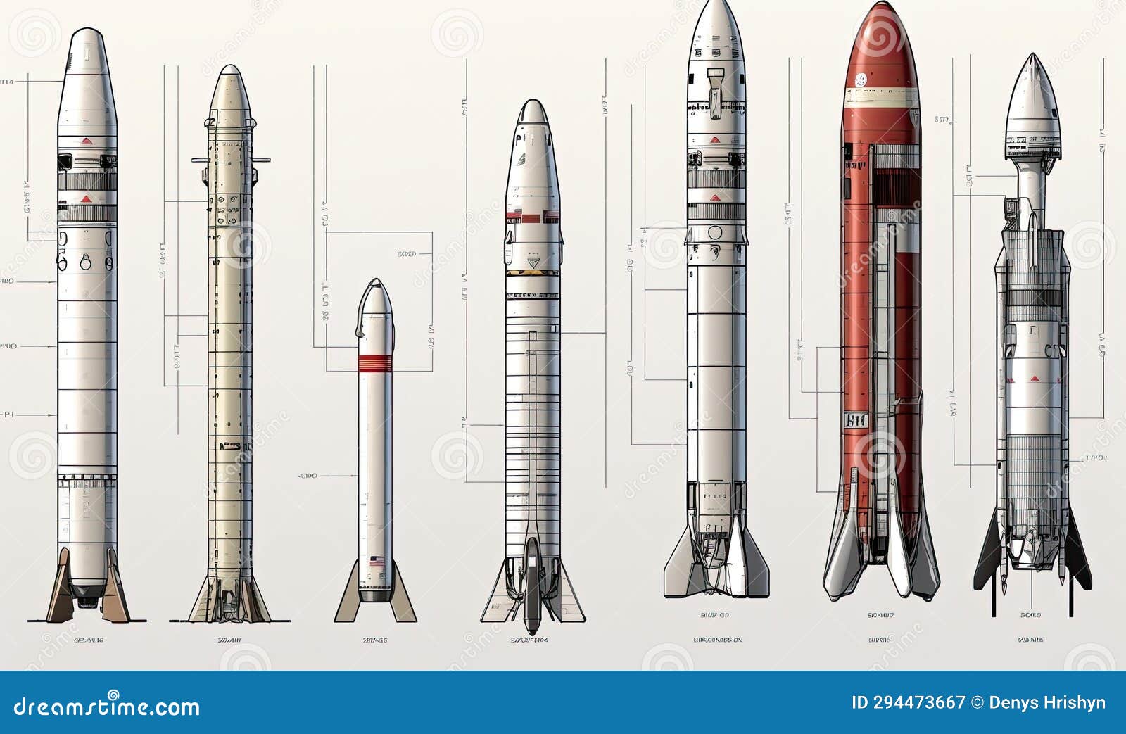 Photo of Various Rockets on Display at a Space Exhibition Stock ...