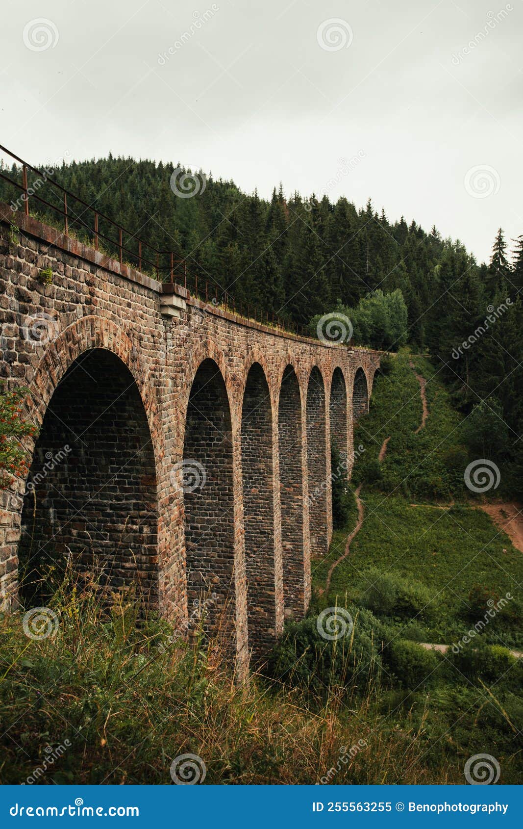 Photo of the Viaduct in the Forest of Telgart, Slovakia Stock Image ...