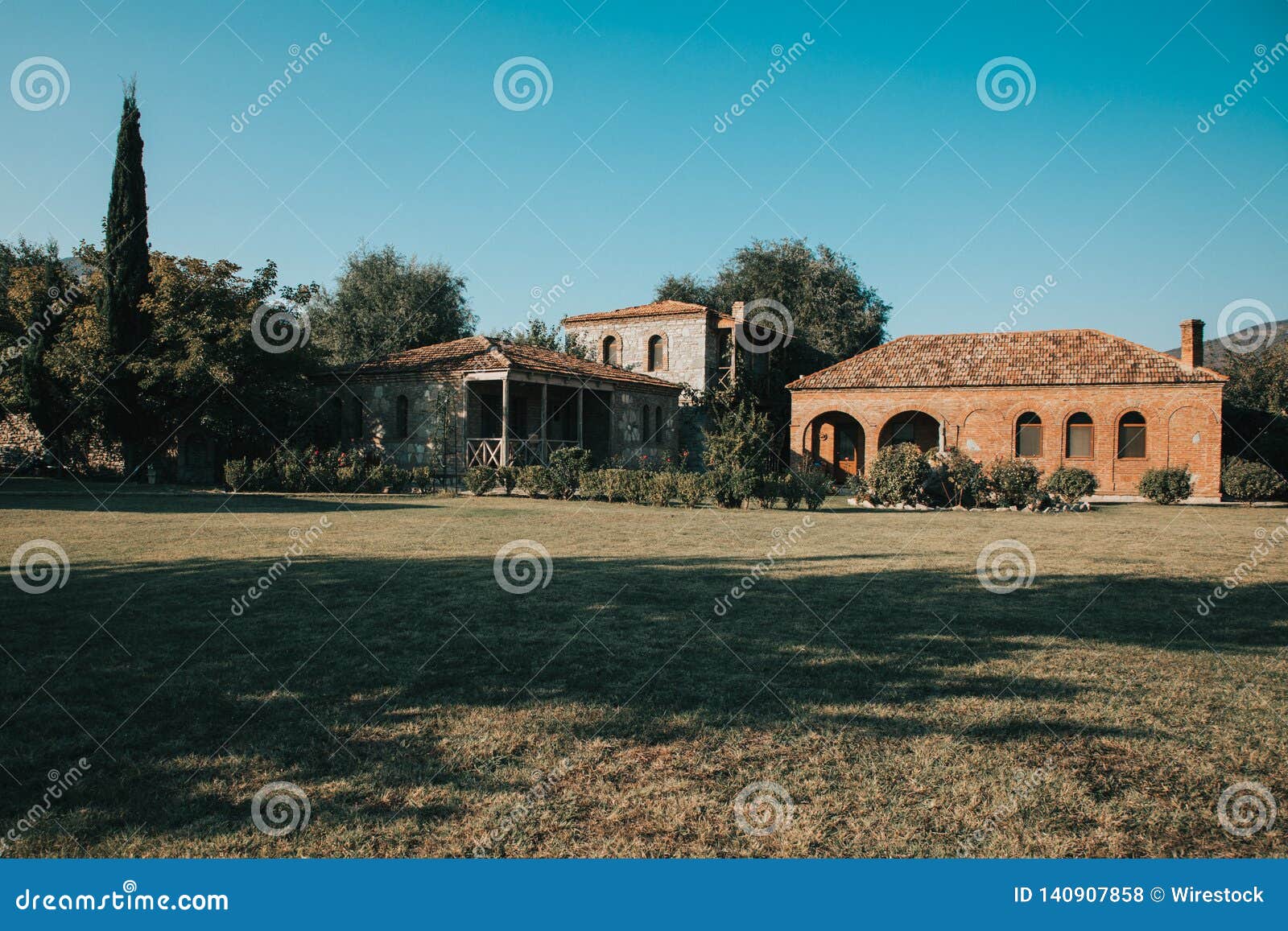 Photo of a villa stock photo. Image of contemporary - 140907858